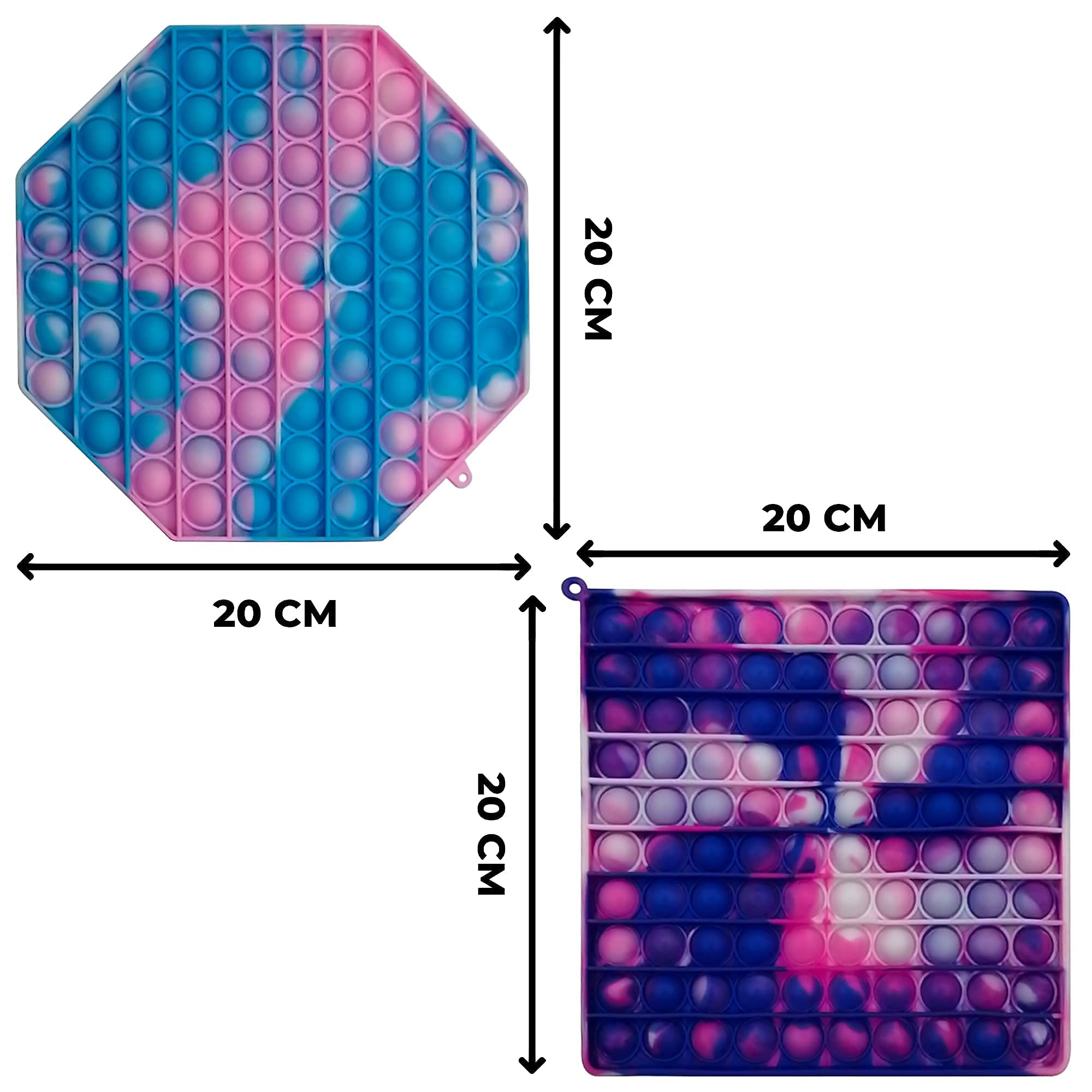 RockBerry Big Pop It Fidget Toy XL- 200 MM 2 Pack Giant Pop It for Kids ...