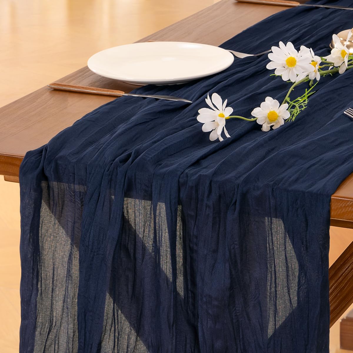Amazon.com: Socomi 10pcs Navy Blue Table Runner Spring Easter ...