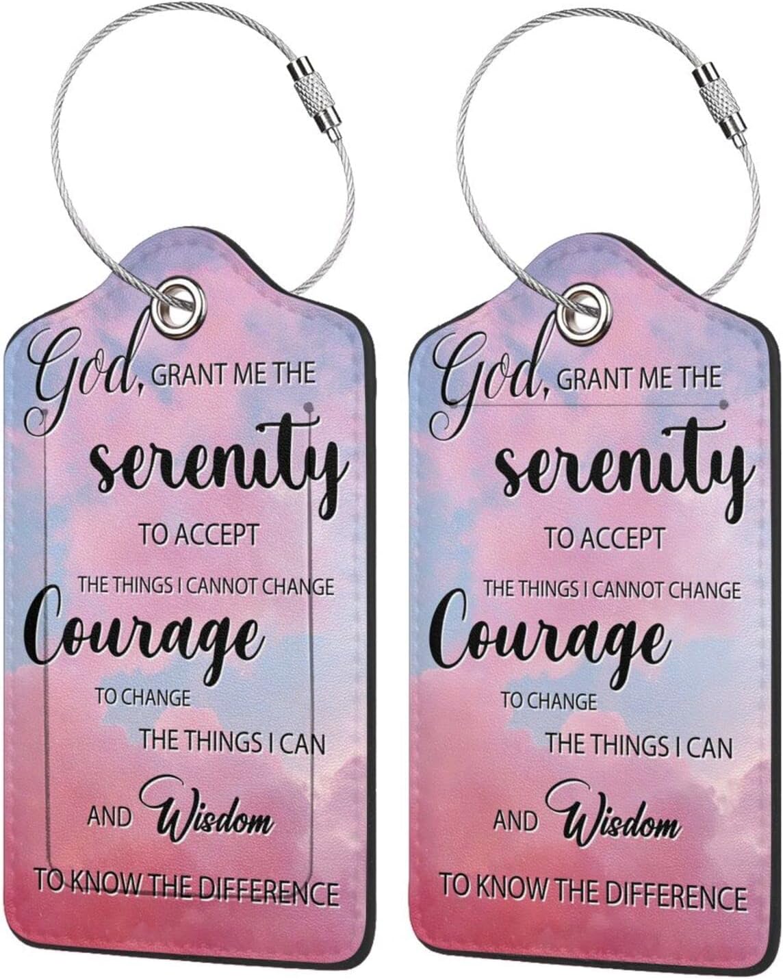 Amazon.com: Yetmadi Christian Luggage Tags for Suitcases, Mightier Than ...