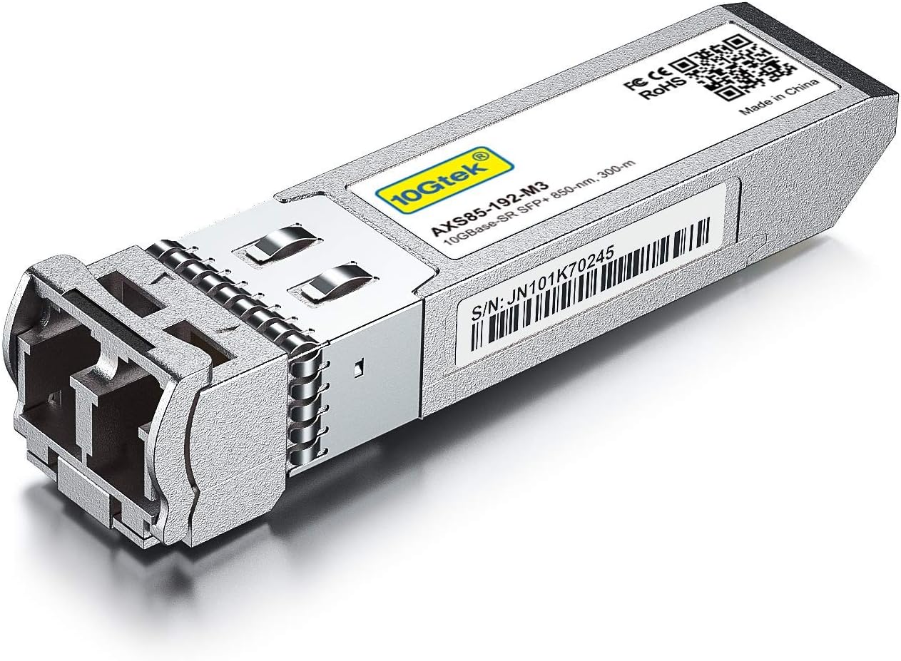 Amazon.com: 10GBase-SR SFP+ Transceiver, 850nm MMF, up to 300 Meters, Compatible with Cisco SFP ...