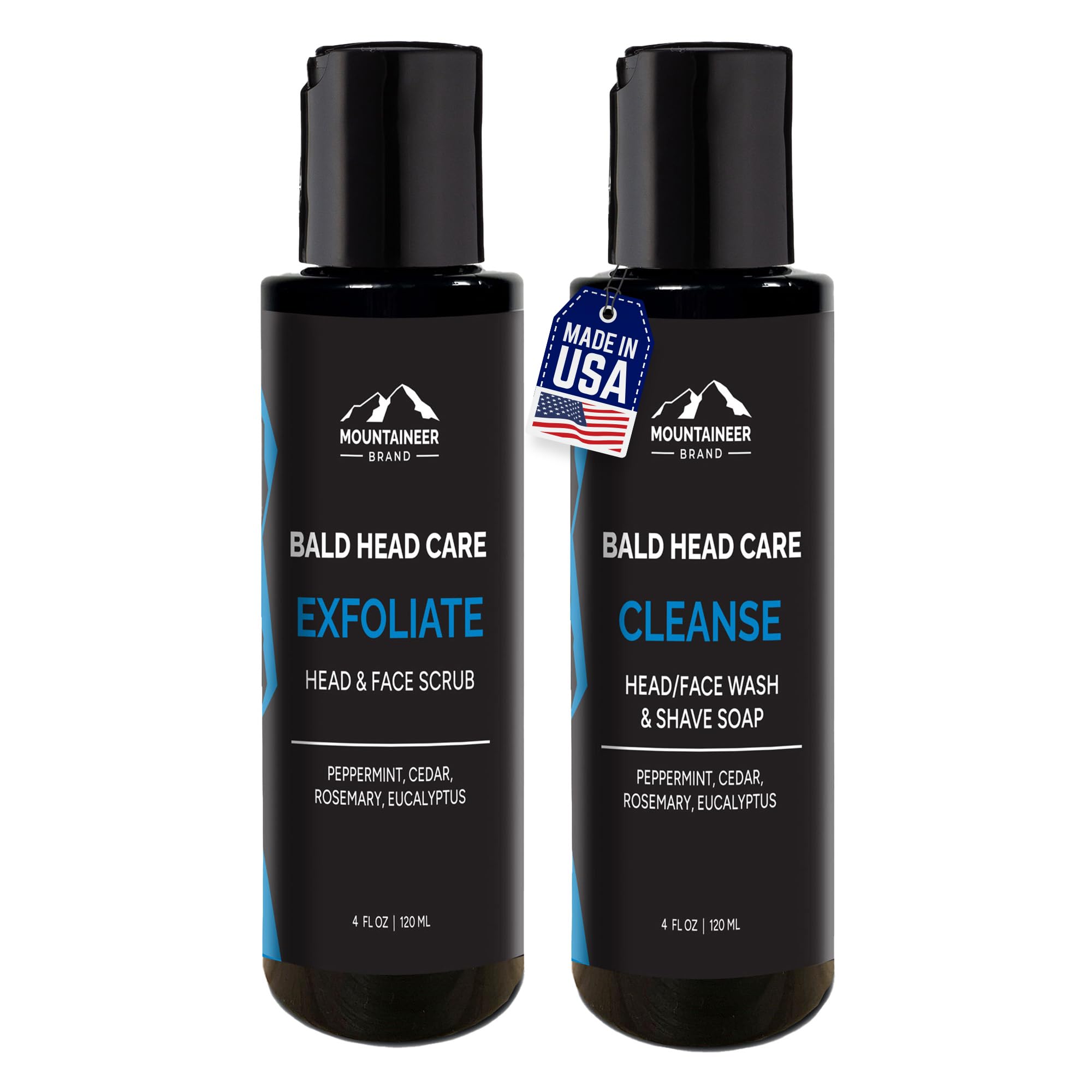 Amazon.com: Mountaineer Brand Bald Head Care For Men | Exfoliate (4oz ...