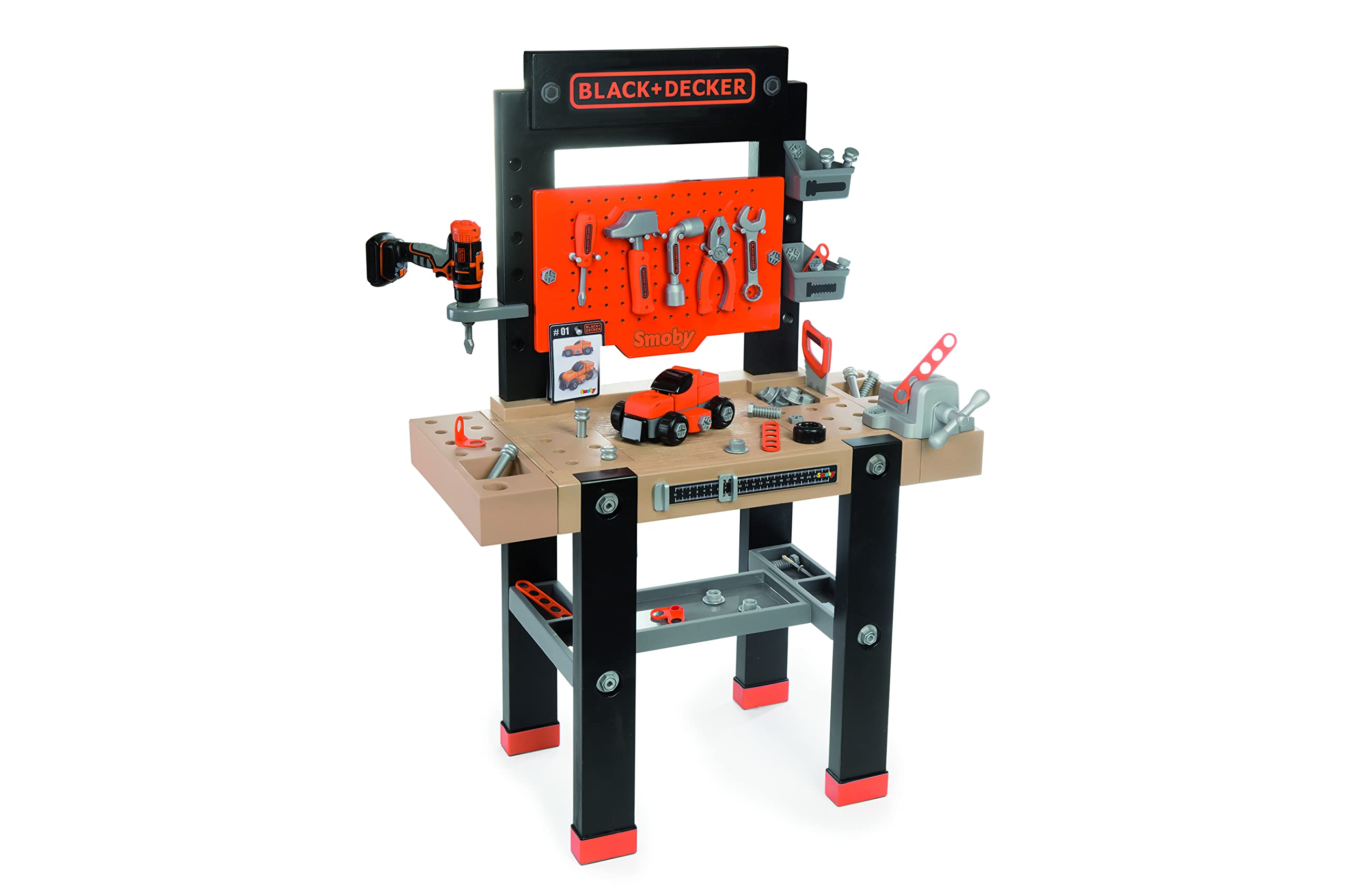 SMOBY BLACK & DECKER KIDS WORKBENCH WITH 92 ACCESSORIES: Buy Online in ...