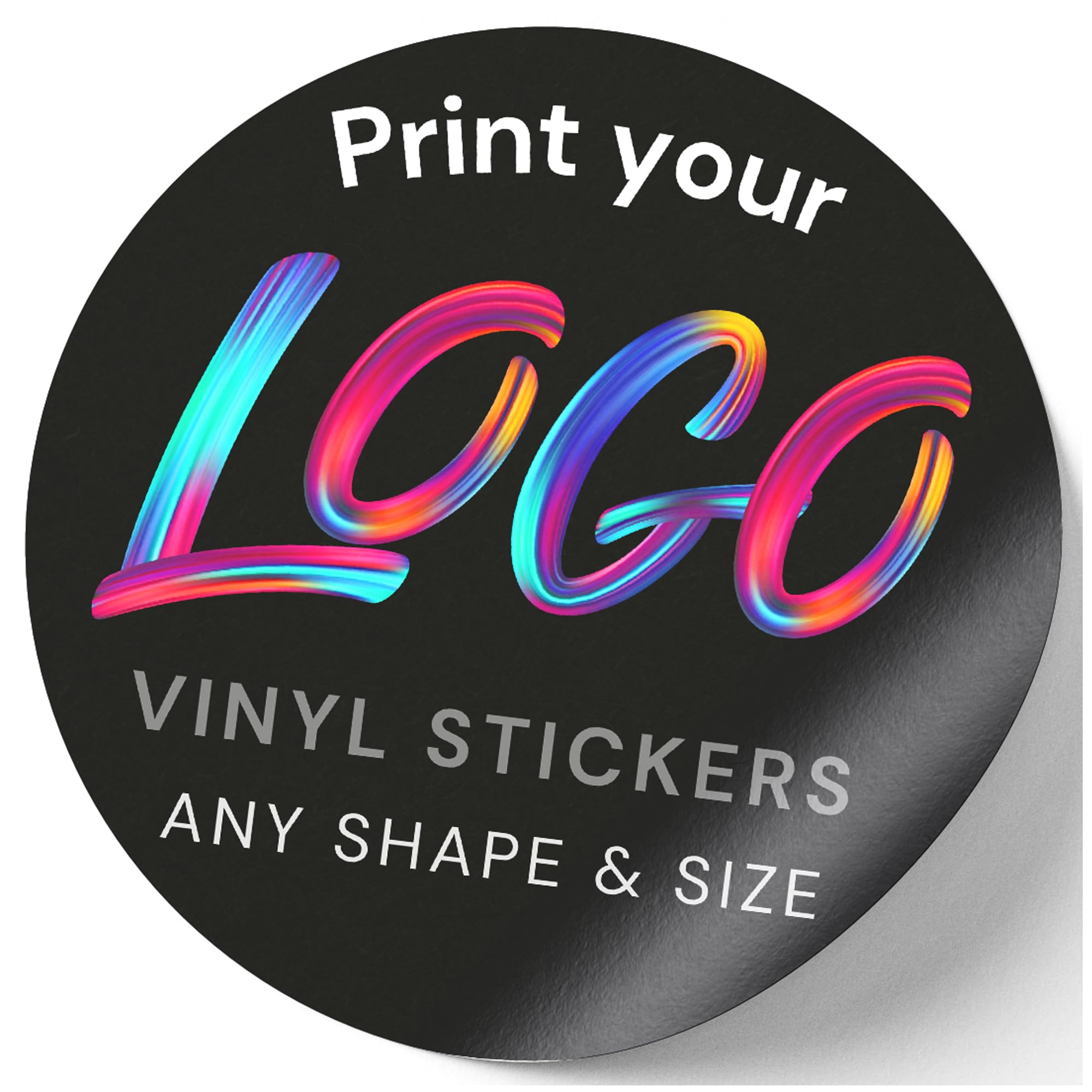 Personalised Waterproof Vinyl Stickers Decals- Contour Cut Custom ...