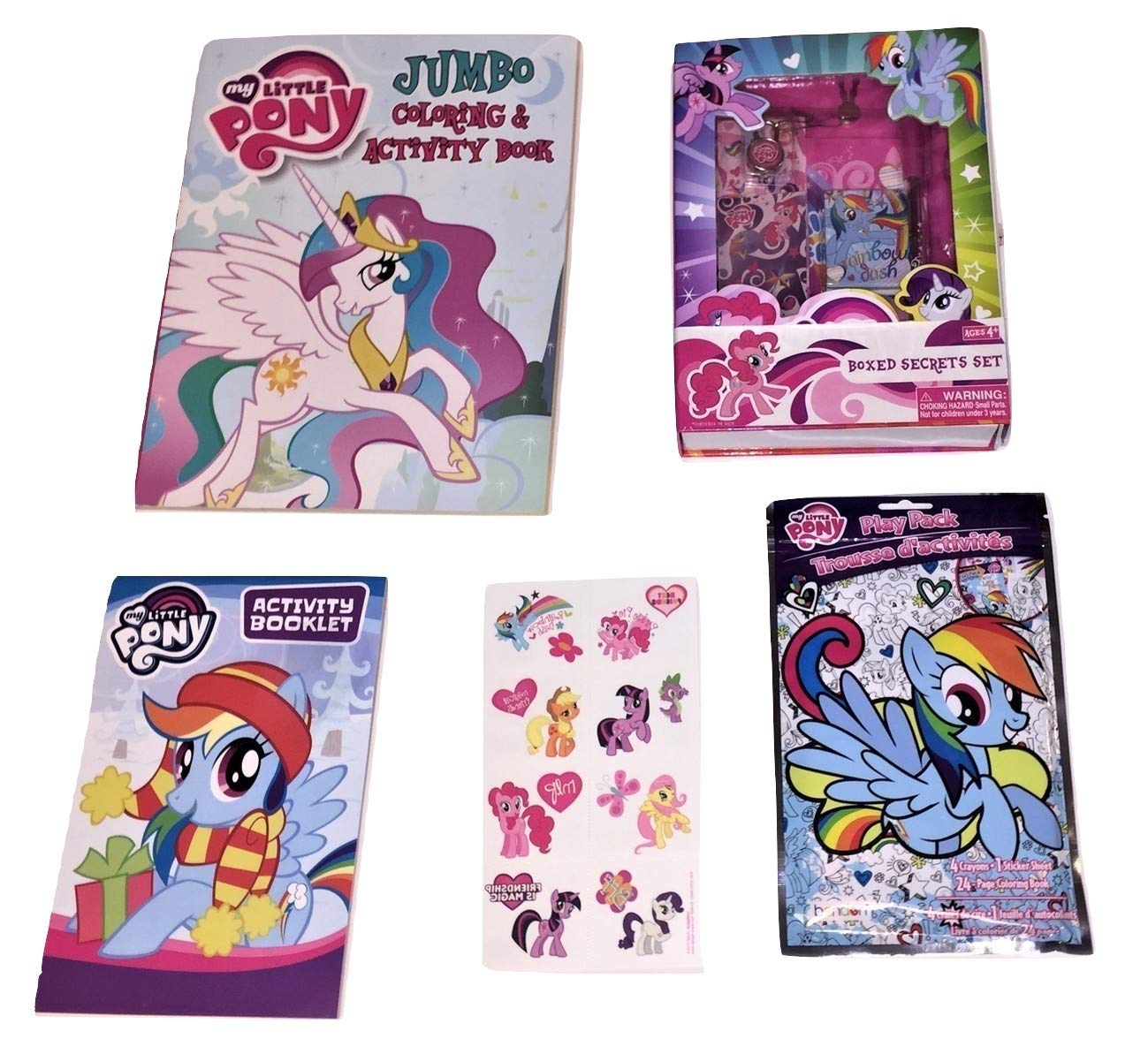 Amazon.com: My Little Pony Bundle of 5 Activity Gift Set Items ...