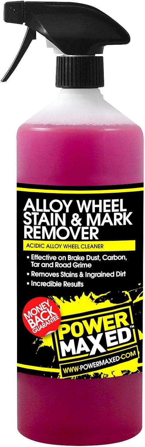 Power Maxed Awsmrtu Alloy Wheel Cleaner Stain and Mark Remover, 1 Liter ...