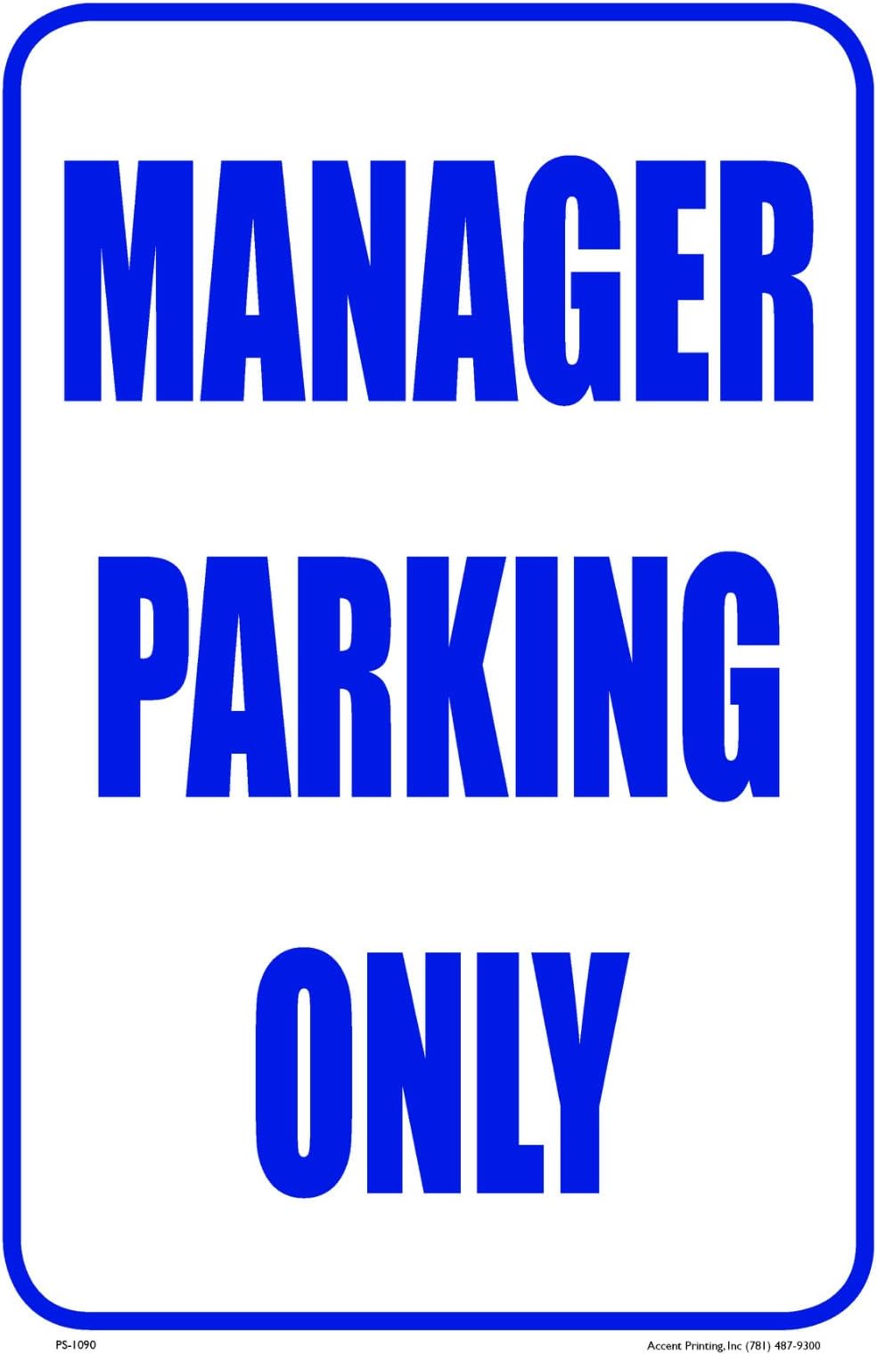 Amazon.com : Manager Parking Only | Easy to Mount Parking and Street ...