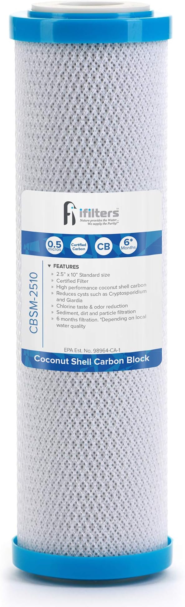 Amazon.com: KX MATRIKX Pb1 10-Inch Length Extruded Carbon Block Filter ...