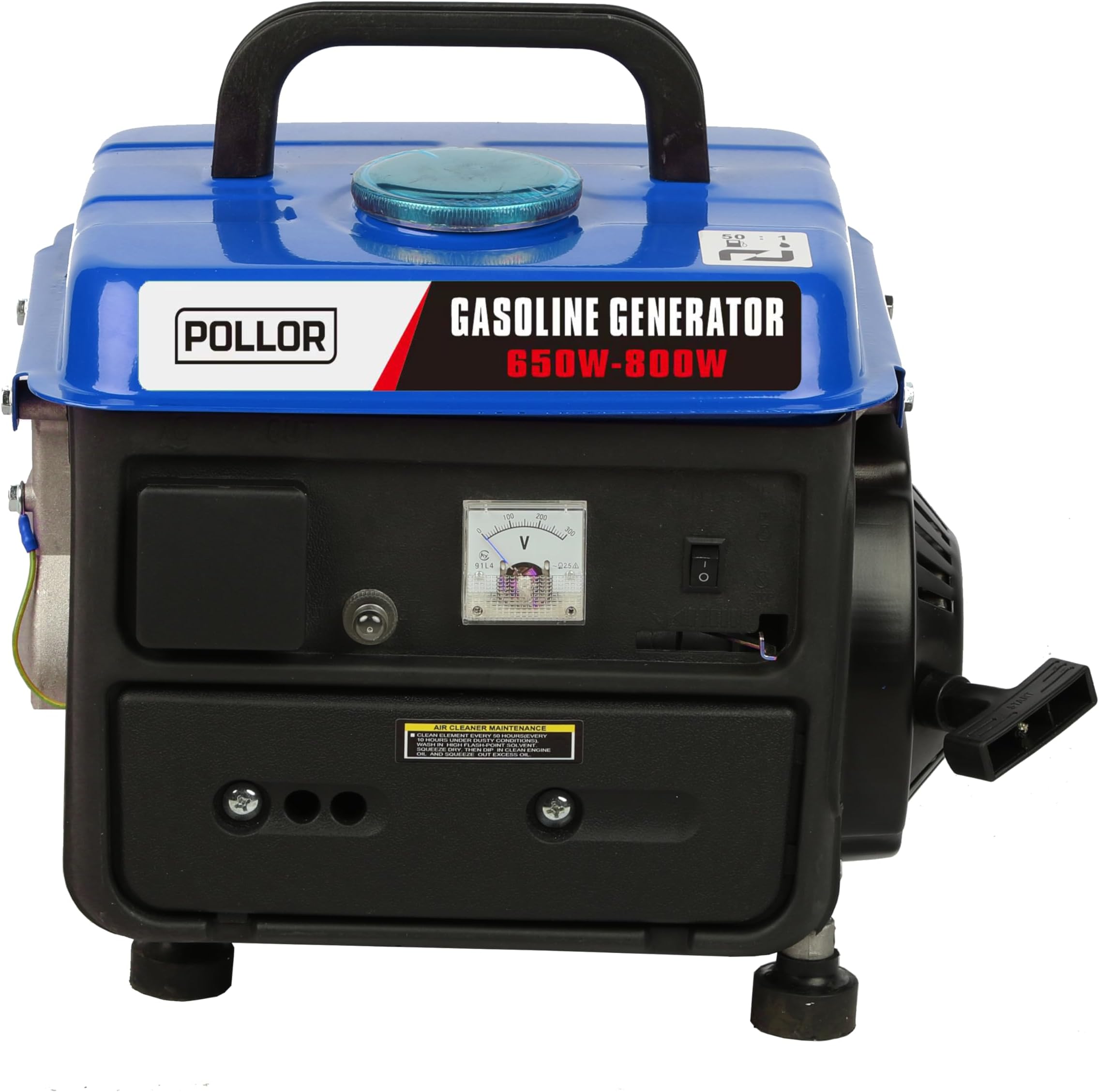 POLLOR 750W Petrol Generator 2.0 HP Portable 2 Stroke Engine Camping RV Portable : Amazon.co.uk ...
