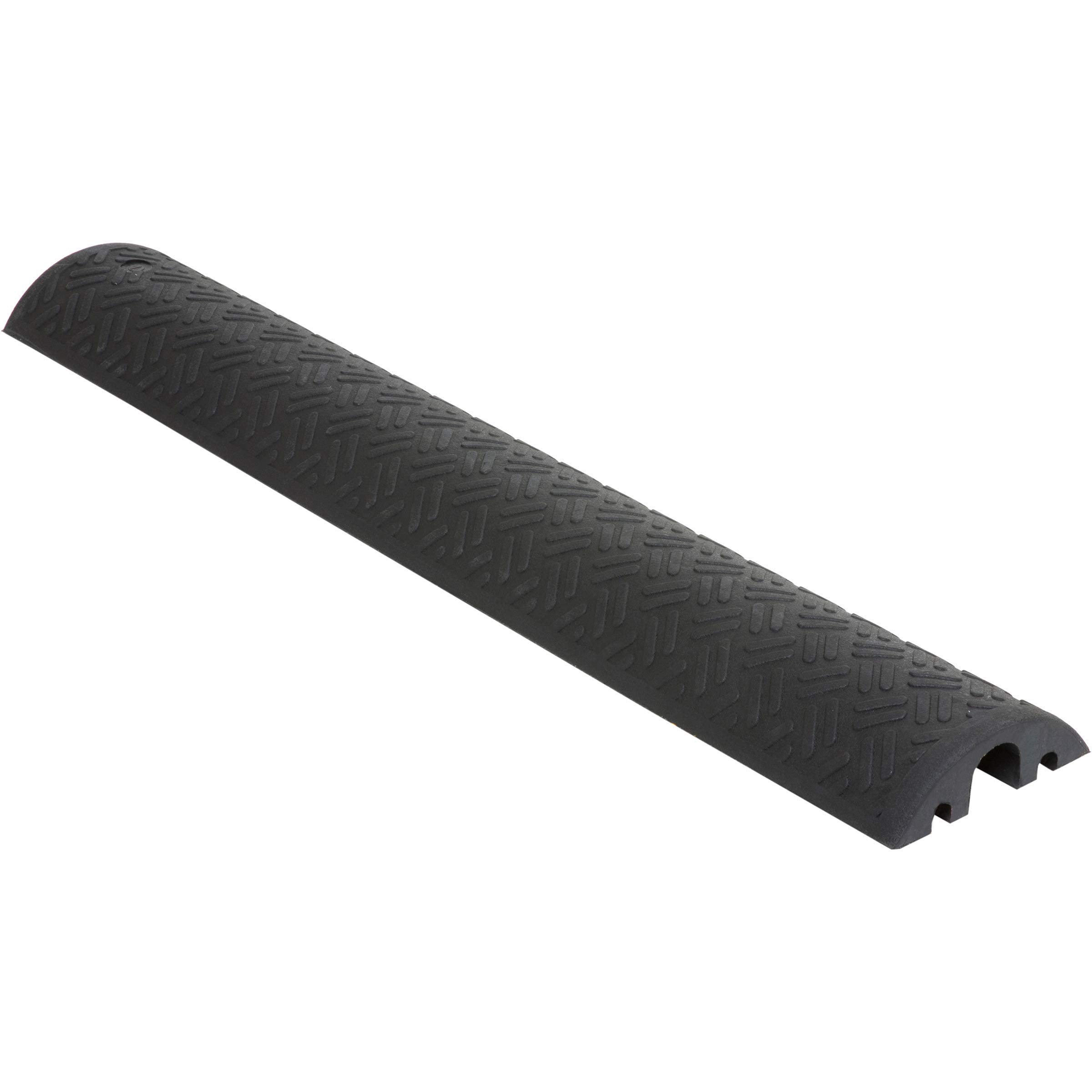 Cable Protector Ramp - Black/Yellow Rubber with 3 Cable/Hose Channels ...