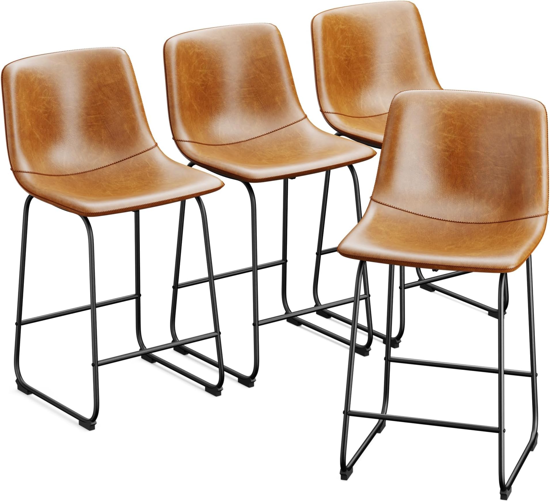 Amazon.com: Poly and Bark Counter Stool 24 inches - Counter Height Bar ...