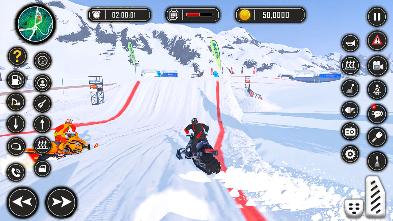 Snow Bike Championship Offroad Motorcycle Games: Snowmobile Bike Stunt ...