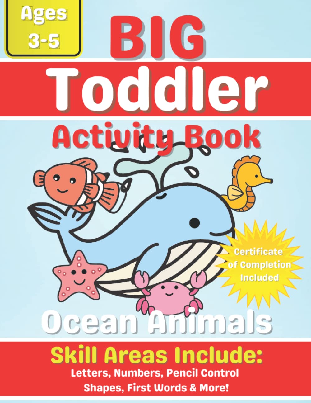 Toddler Activity Book: Letter Tracing for Preschoolers, Pencil Control ...