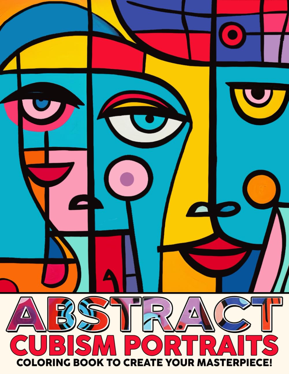Amazon.com: Abstract Cubism Portraits Coloring Book: The Magic of ...