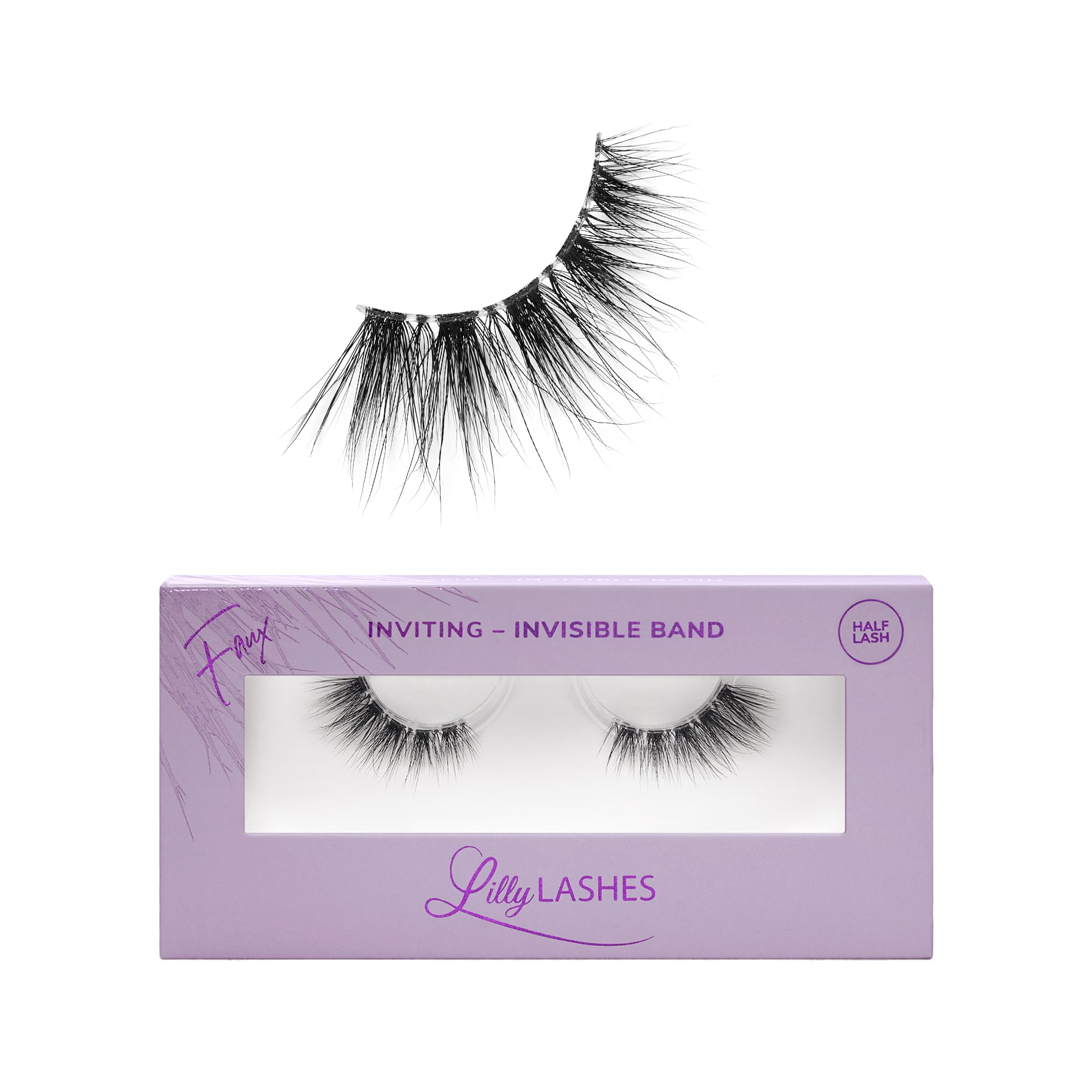 Amazon.com: Lilly Lashes Sheer Band, False Eyelashes w/Invisible Band ...