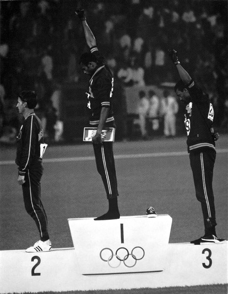 Amazon.com: Tommie Smith and John Carlos making a Black Power salute ...