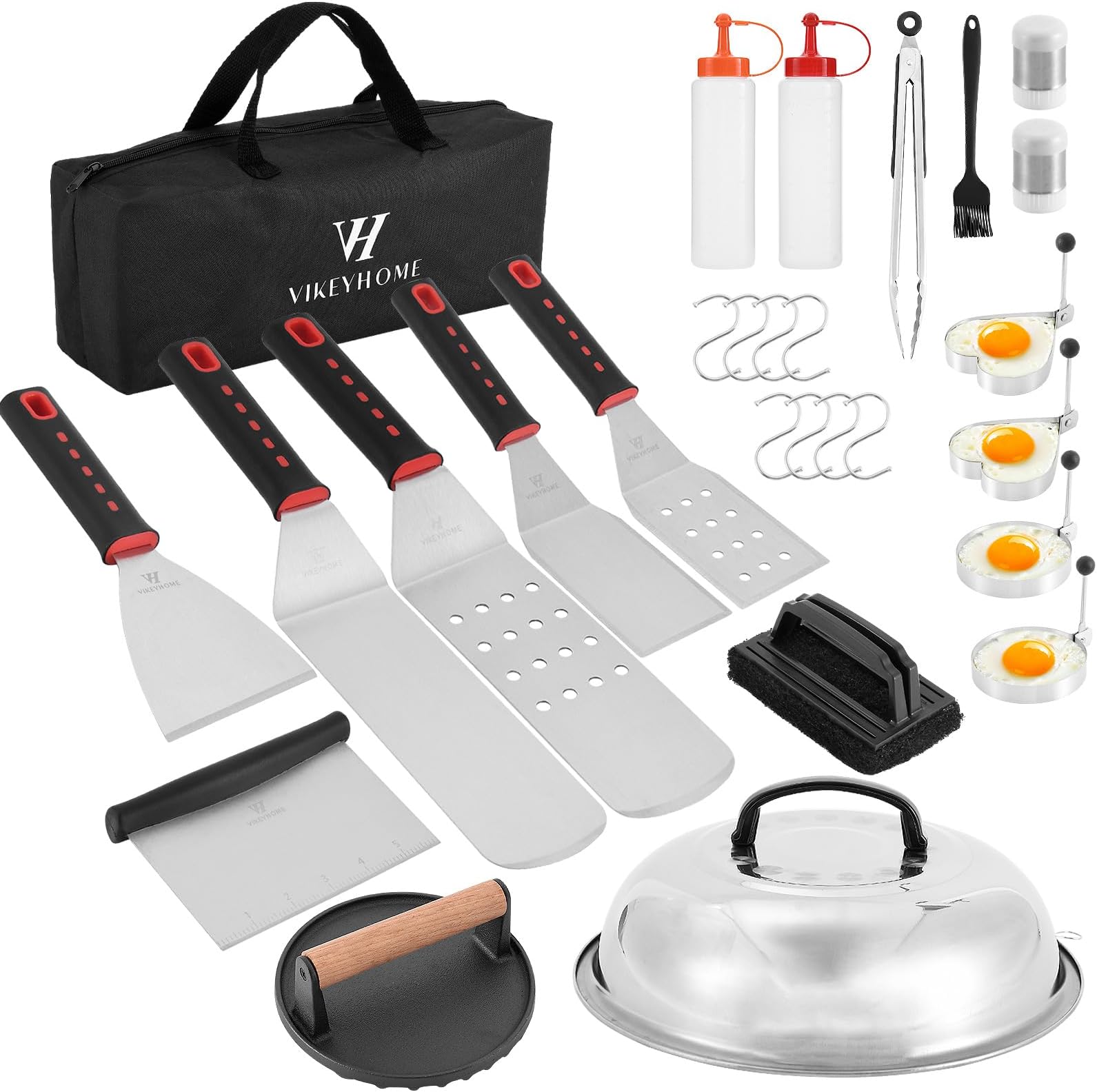 VIKEYHOME Griddle Accessories Kit, 28 Pcs Griddle Grill Tools Set ...