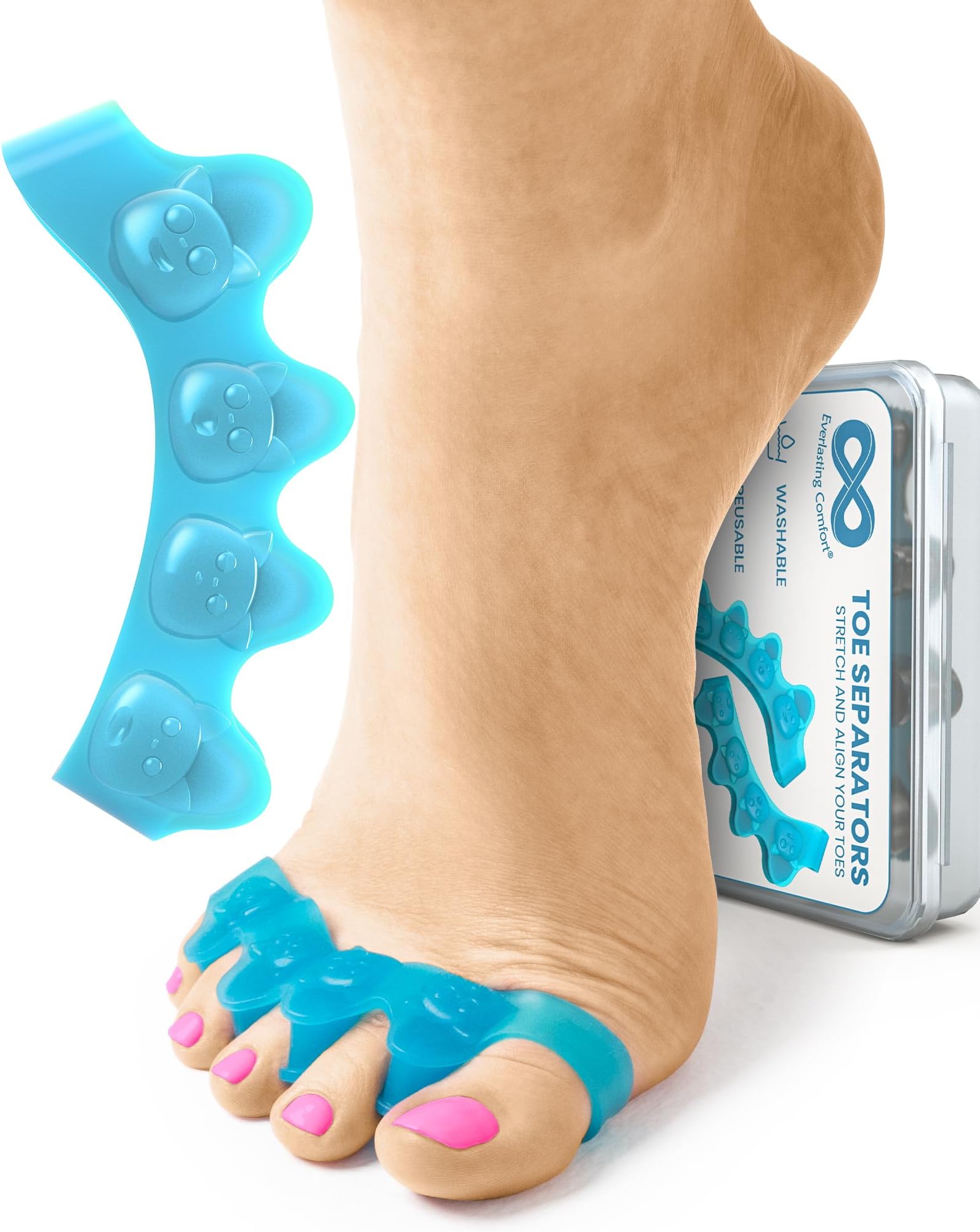 Amazon.com : FlexAlign Corrective Toe Spacers - Bunion Relief and Toe ...