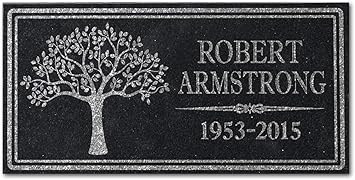 Amazon.com : in Loving Memory Photo Tree of Life Personalized Granite ...