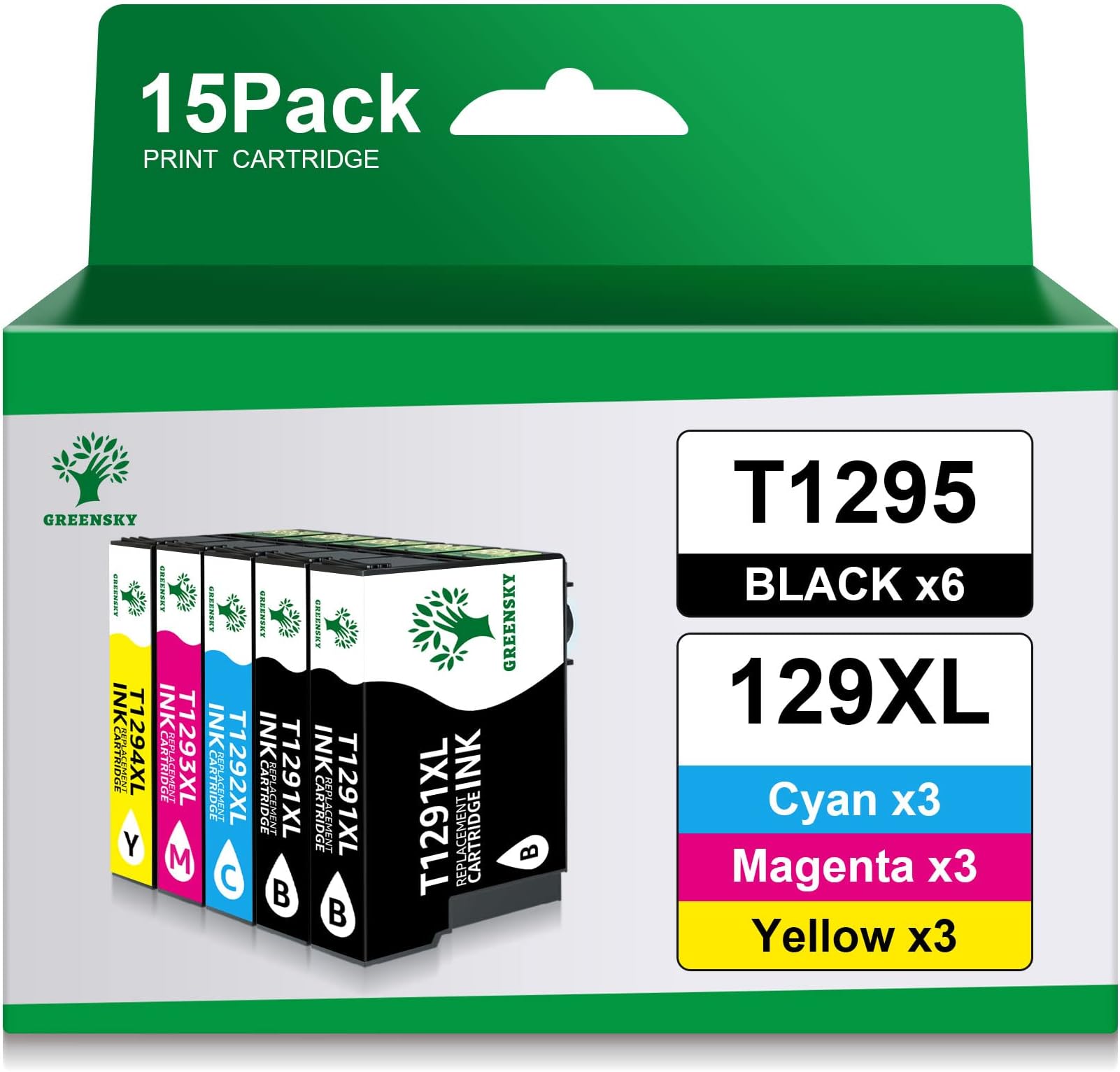 Paeolos T1295 Multipack Ink Cartridges T1291 T1292 T1293 T1294 ...