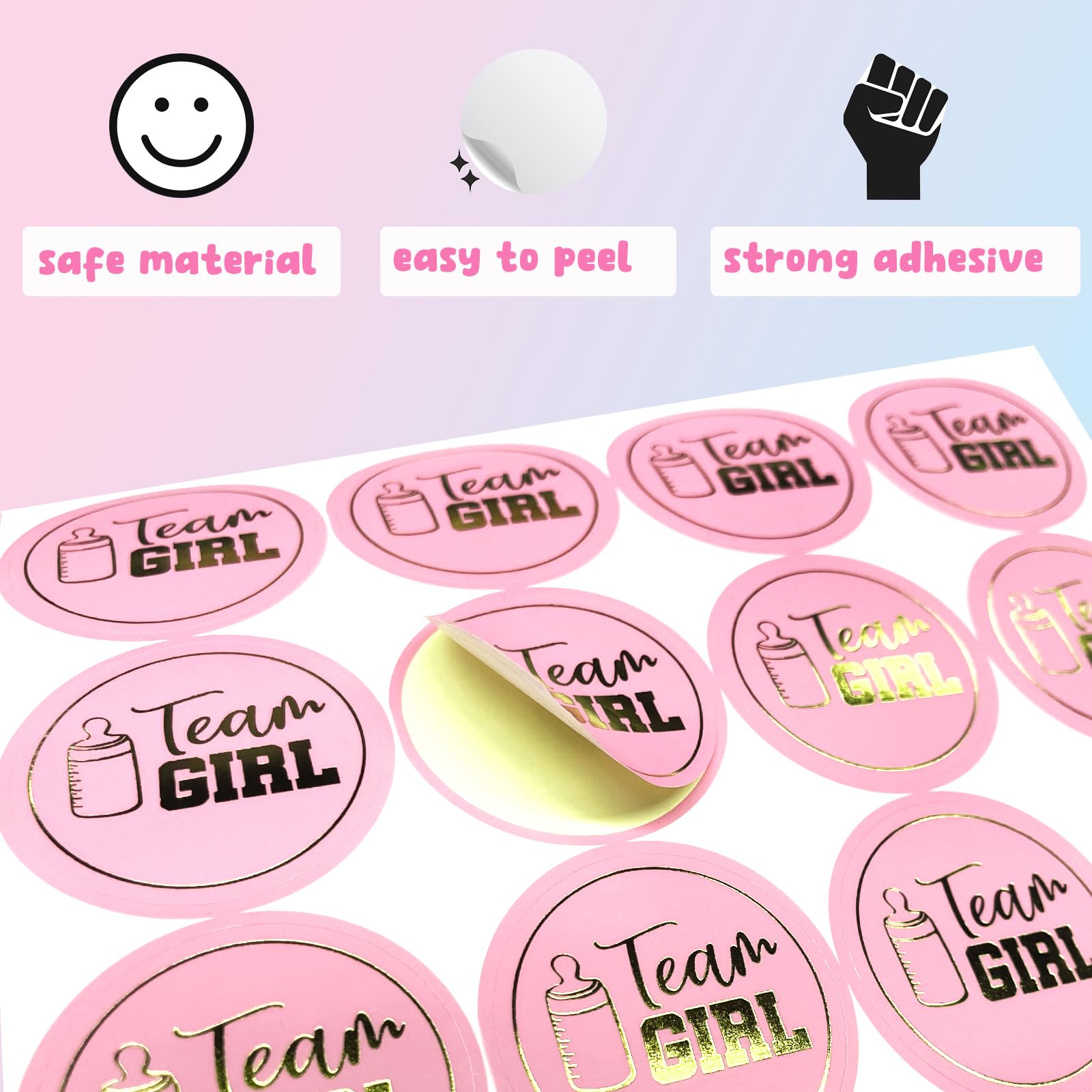 Gender Reveal Stickers 80 Pieces , Reveal Boy Or Girl Gender Stickers ...