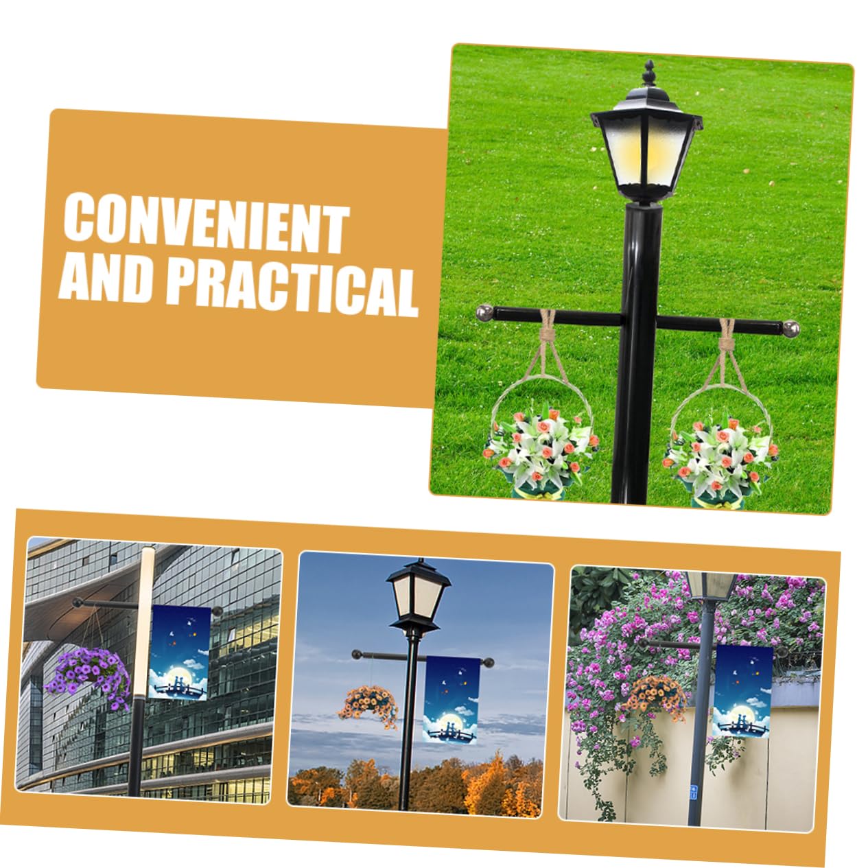Commercial Lamp Post Flags