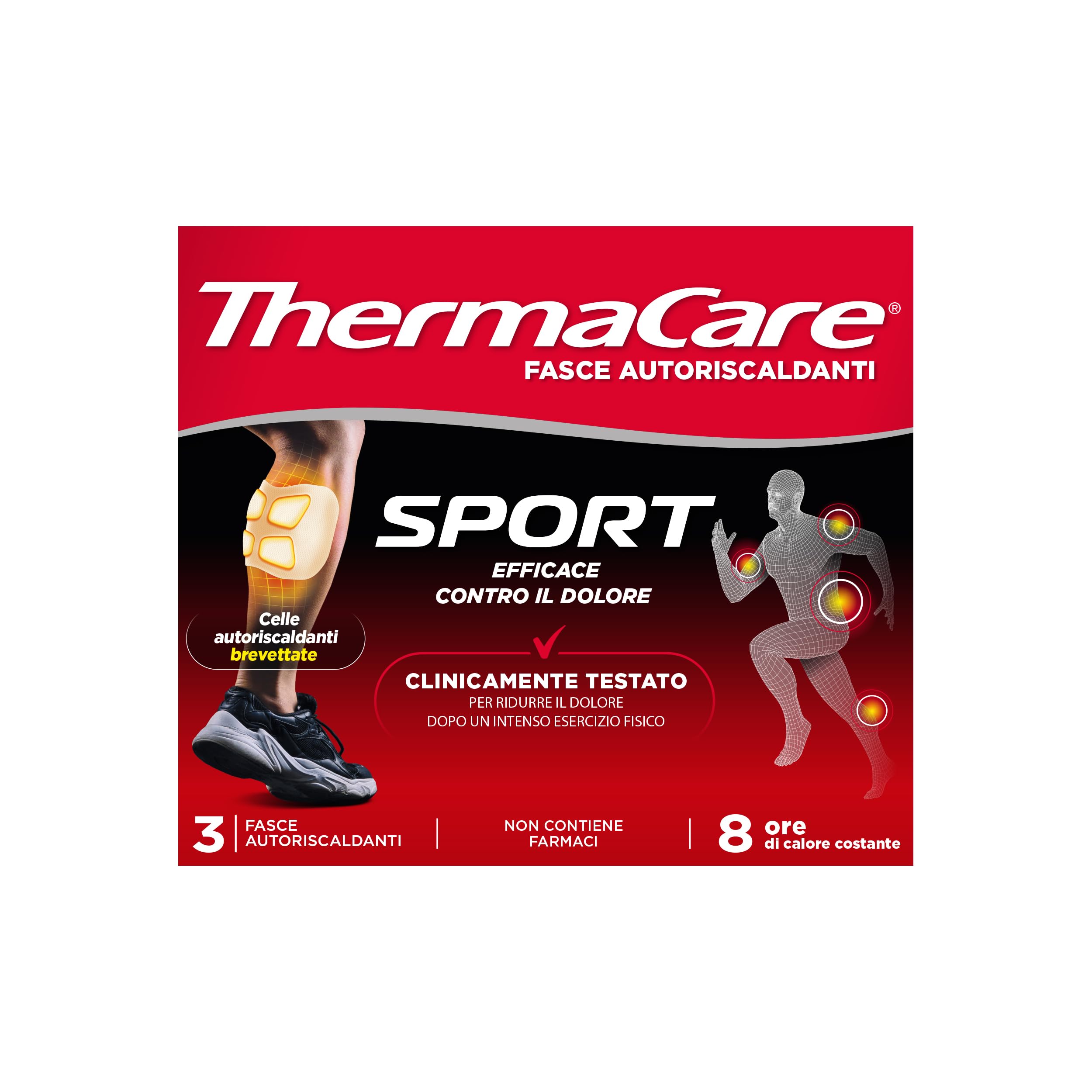 Thermacare Sport Cerotti Autoriscaldanti per Dolori Muscolari 3 Pezzi ...
