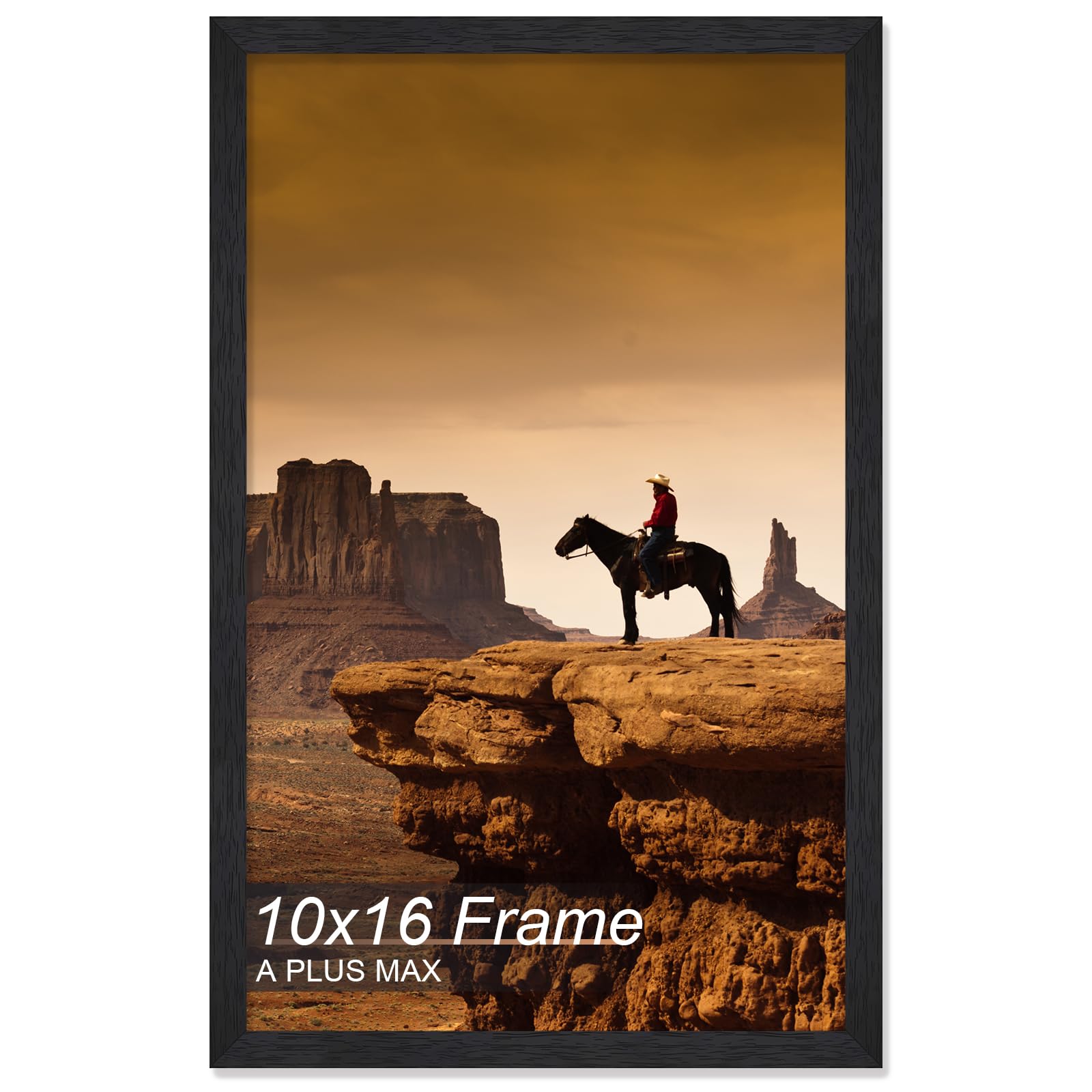 Amazon.com - A PLUS MAX 10x16 Picture Frame, Black Engineered Wood ...