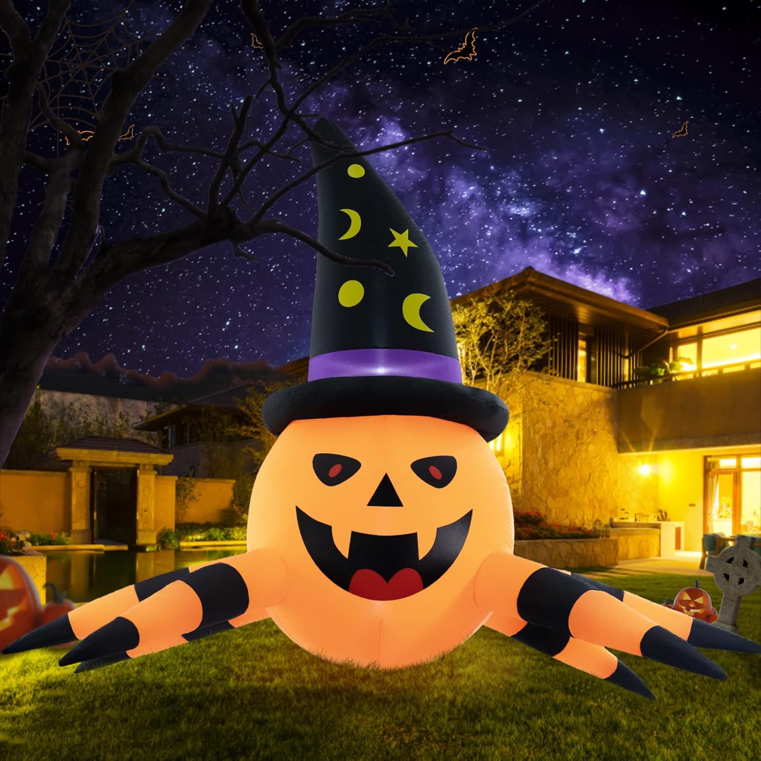 Amazon.com: MAOYUE Halloween Inflatables 6.7FT Halloween Hanging ...