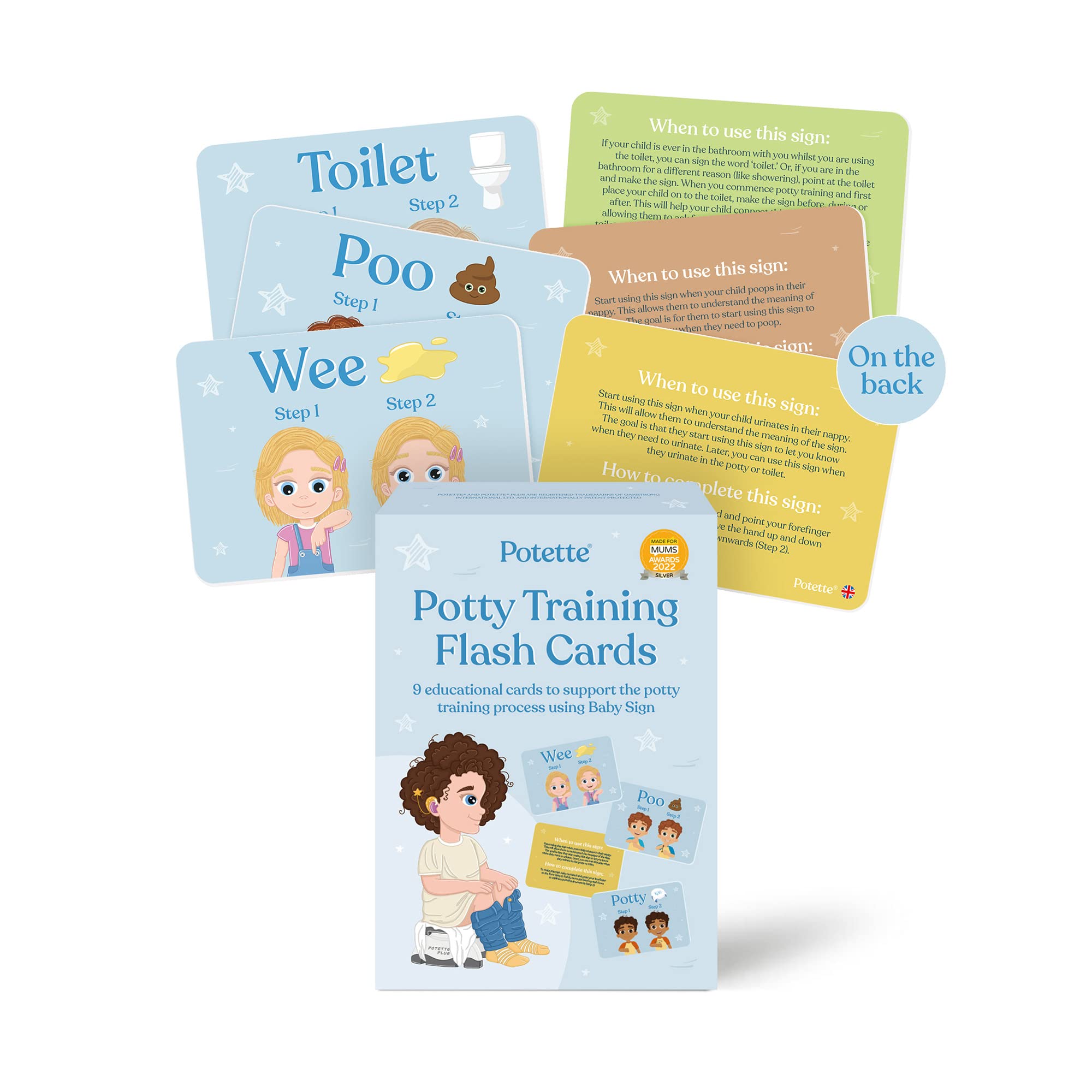 Buy Potette Potty Training Flash Cards | Teach Your Toddler to ...