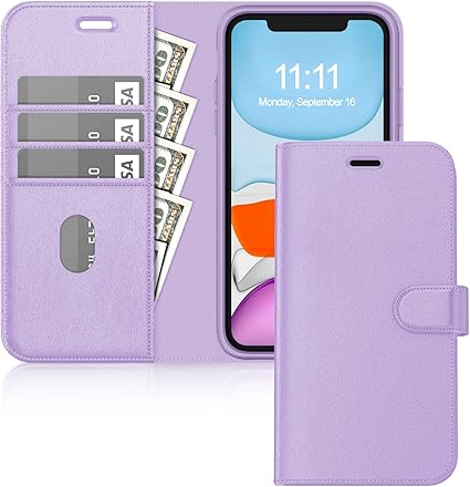 Amazon.com: JETech Wallet Case for iPhone 11 6.1-Inch, Shockproof PU ...