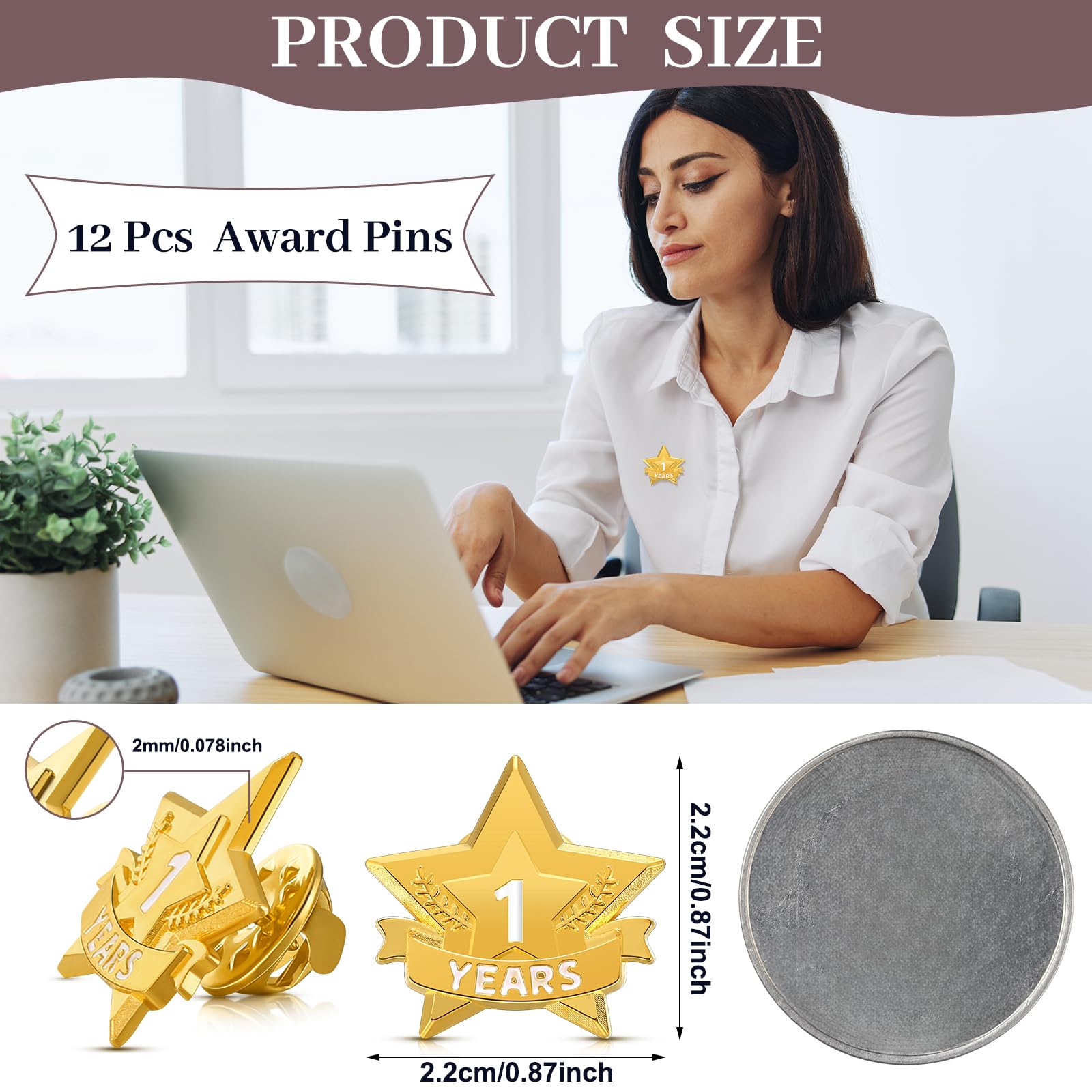 Work Anniversary Pins