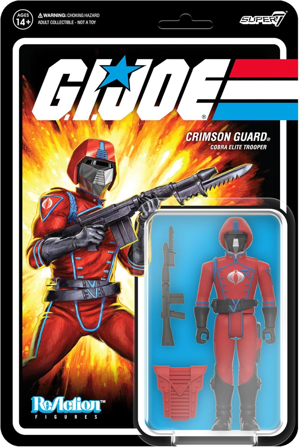 Amazon.com: Super7 G.I. Joe Crimson Guard - 3.75 in Reaction Figure : Everything Else