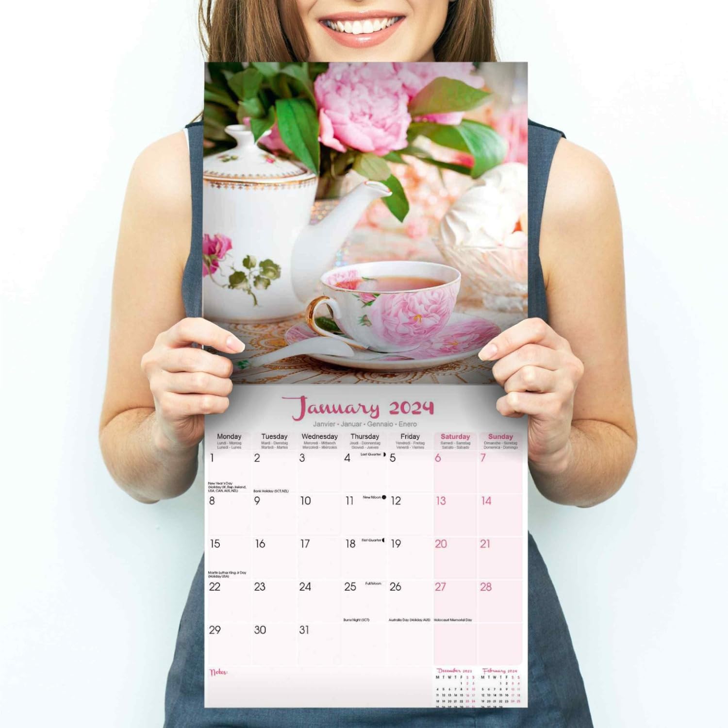 Snapklik.com : Shabby Chic Calendar 2024 - Calendars 2023 2024 Wall ...