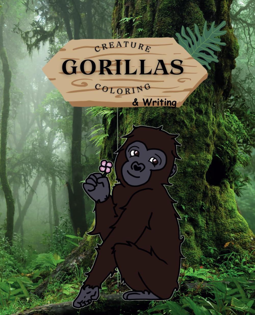 Creature Coloring - Gorillas - & Writing: Educational Coloring and ...