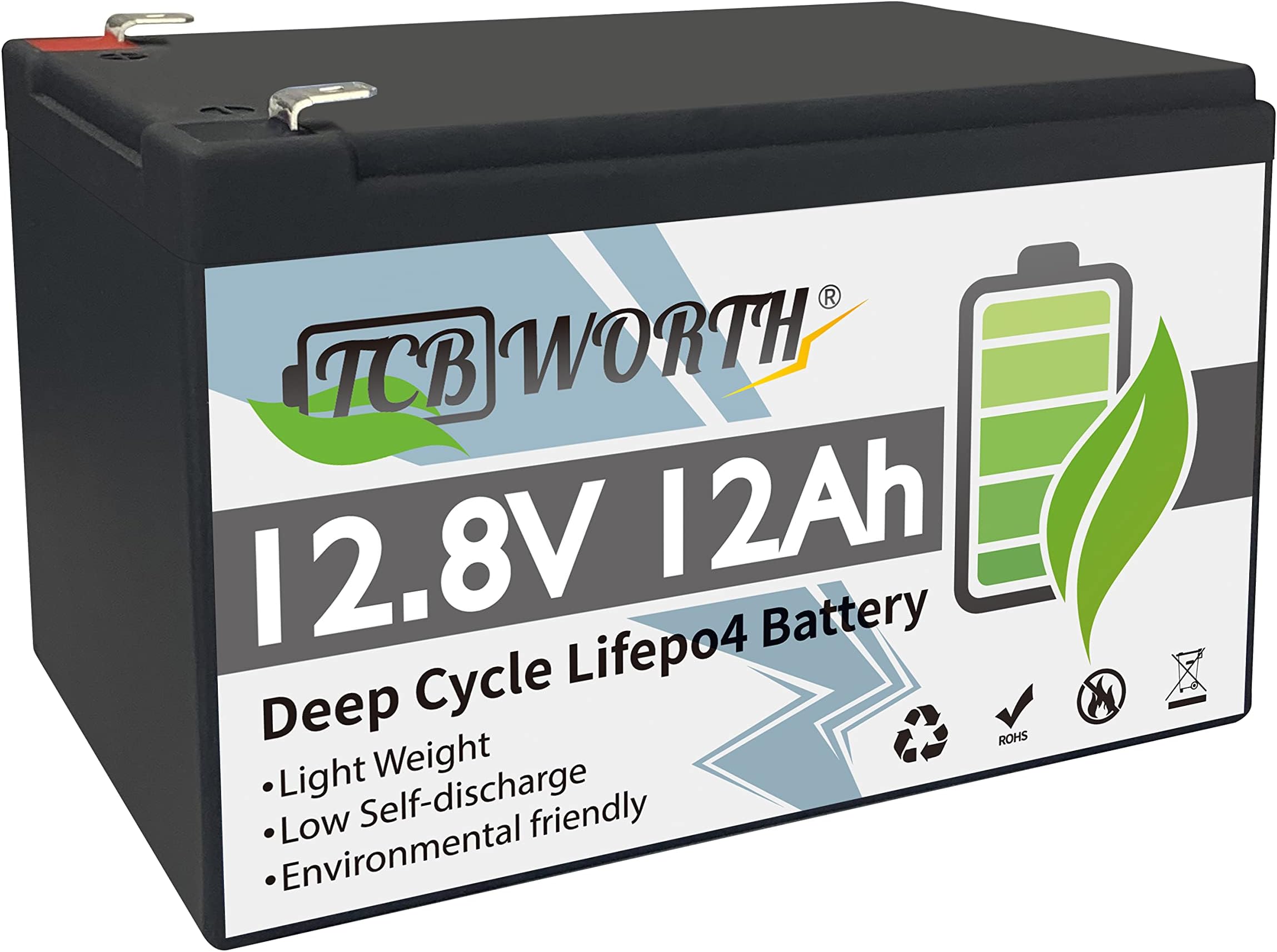 Amazon.com: SUNHOOPOWER 12V 12AH LiFePO4 Battery, Rechargeable Lithium ...