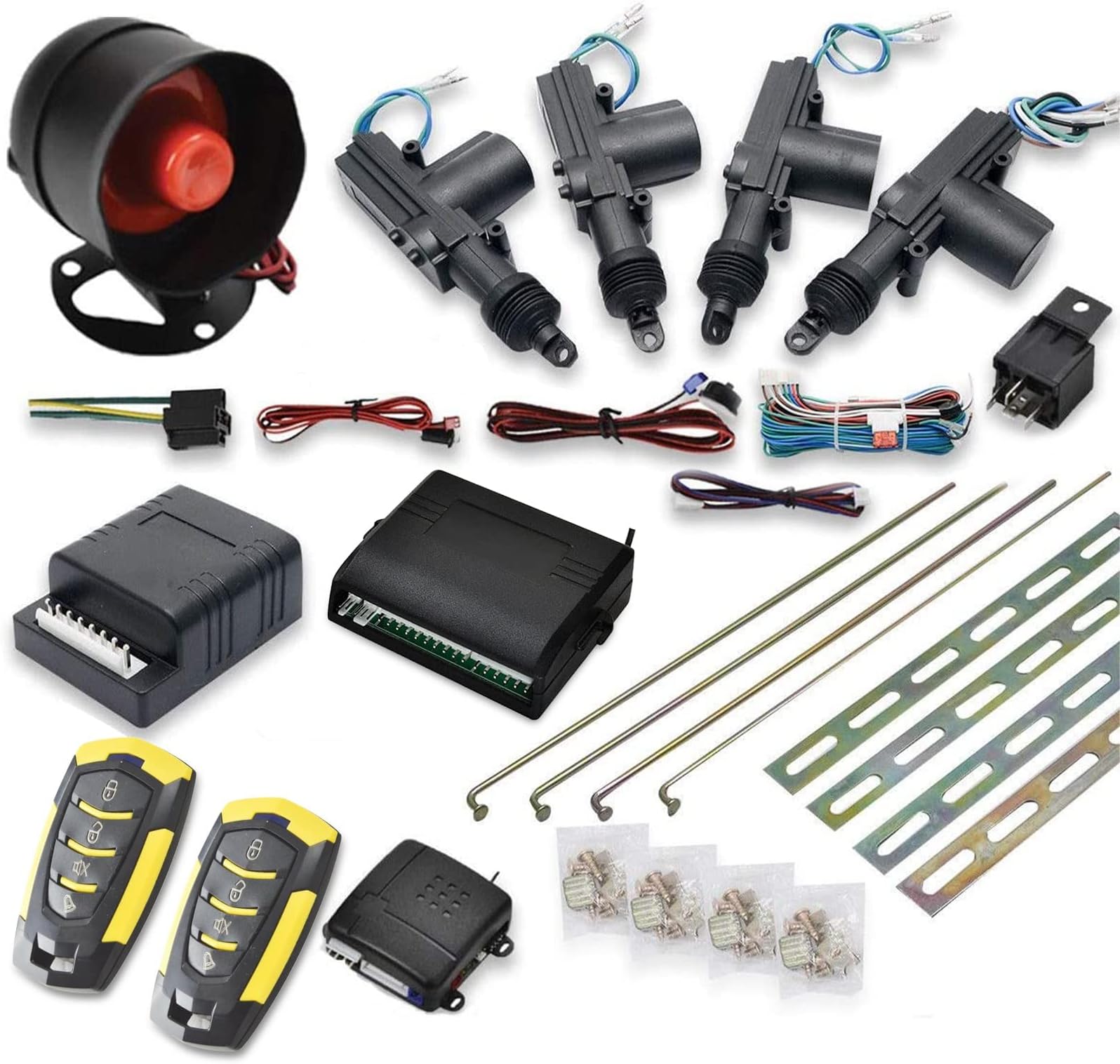 Amazon.com: Riloer Car Remote Central Locking Kit, Universal 4 Doors ...