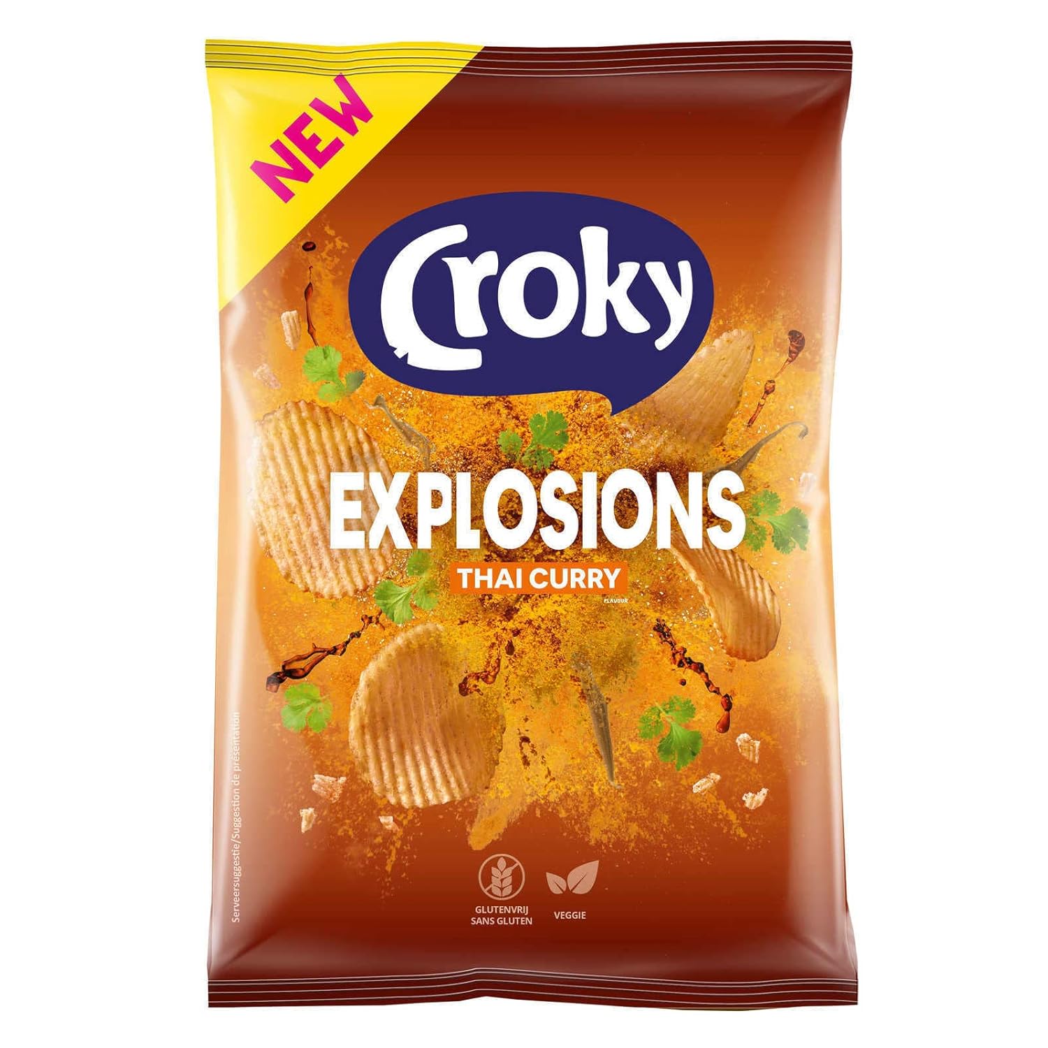 Amazon.com: Croky Chips | Explosions Thai Curry Flavour 1 | Croky ...
