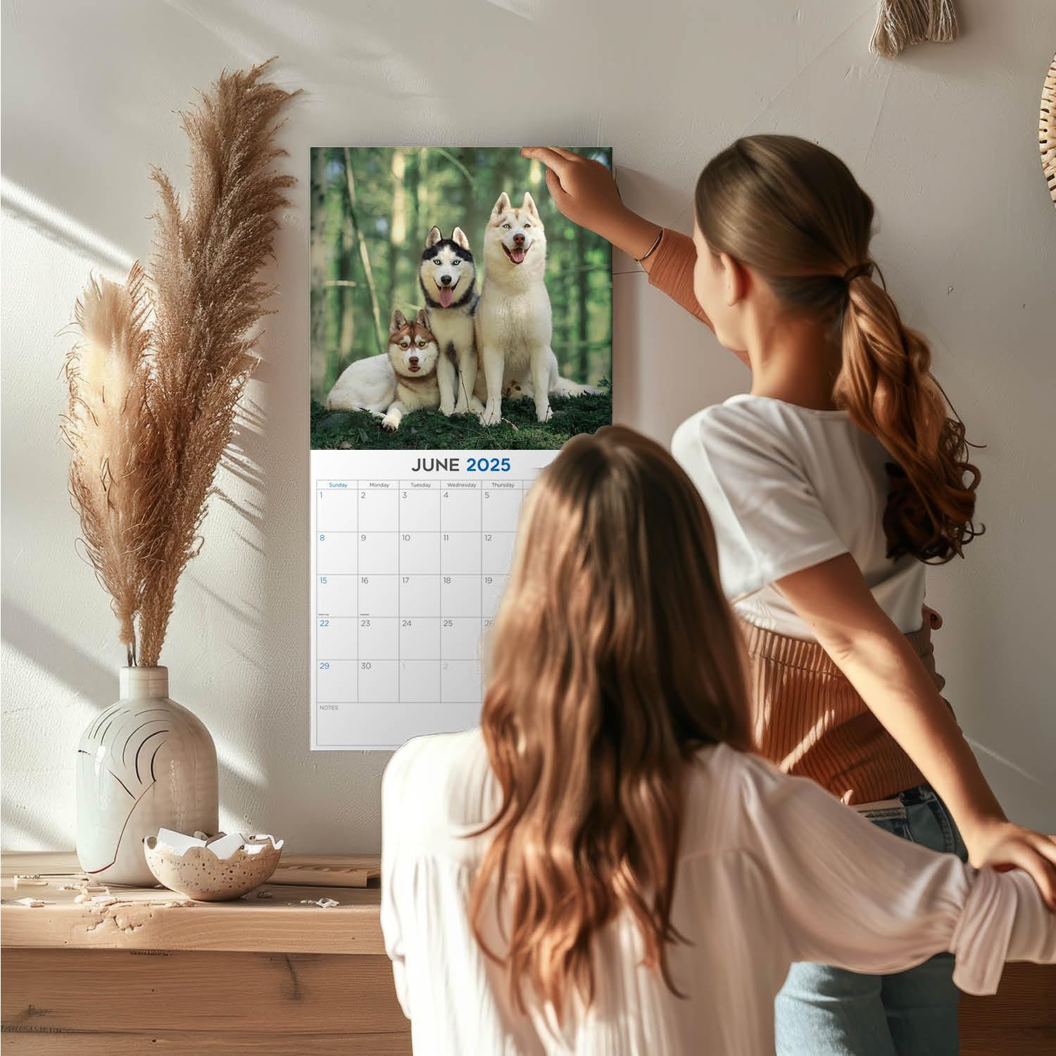 Snapklik.com : 2025 Siberian Husky Calendar - Dog Breed Wall Calendar ...