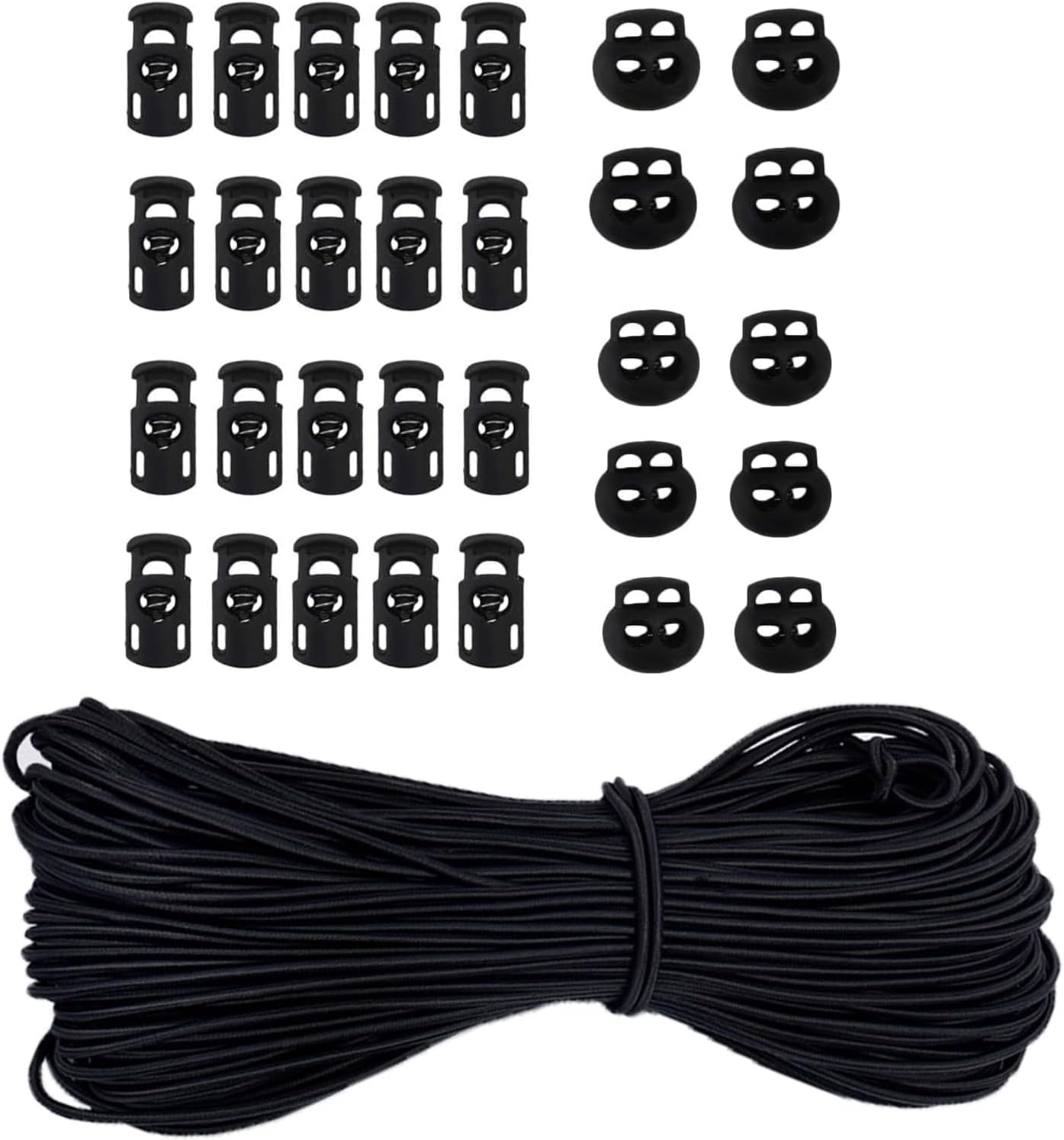 Amazon.com: Versatile 1/8-Inch (3mm) Elastic Cord - 10 Yards with 10 ...