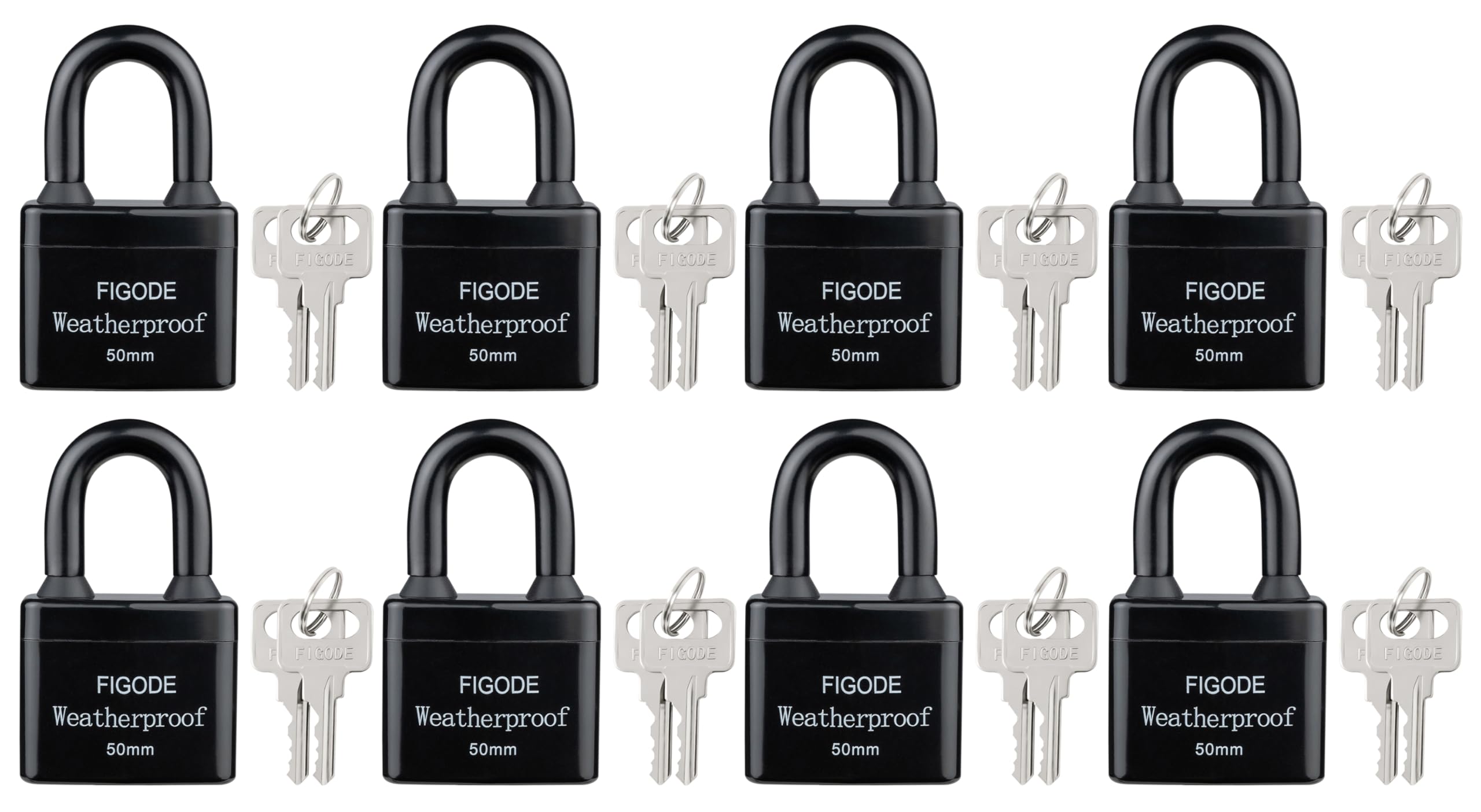 Snapklik.com : FIGODE Outdoor Waterproof Padlocks, Covered Heavy Duty ...