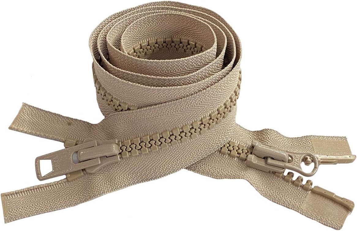 Amazon.com: YKK #10 36 Inch Two-Way Molded Plastic Heavy Duty Separating Vislon (Jacket) Zipper ...