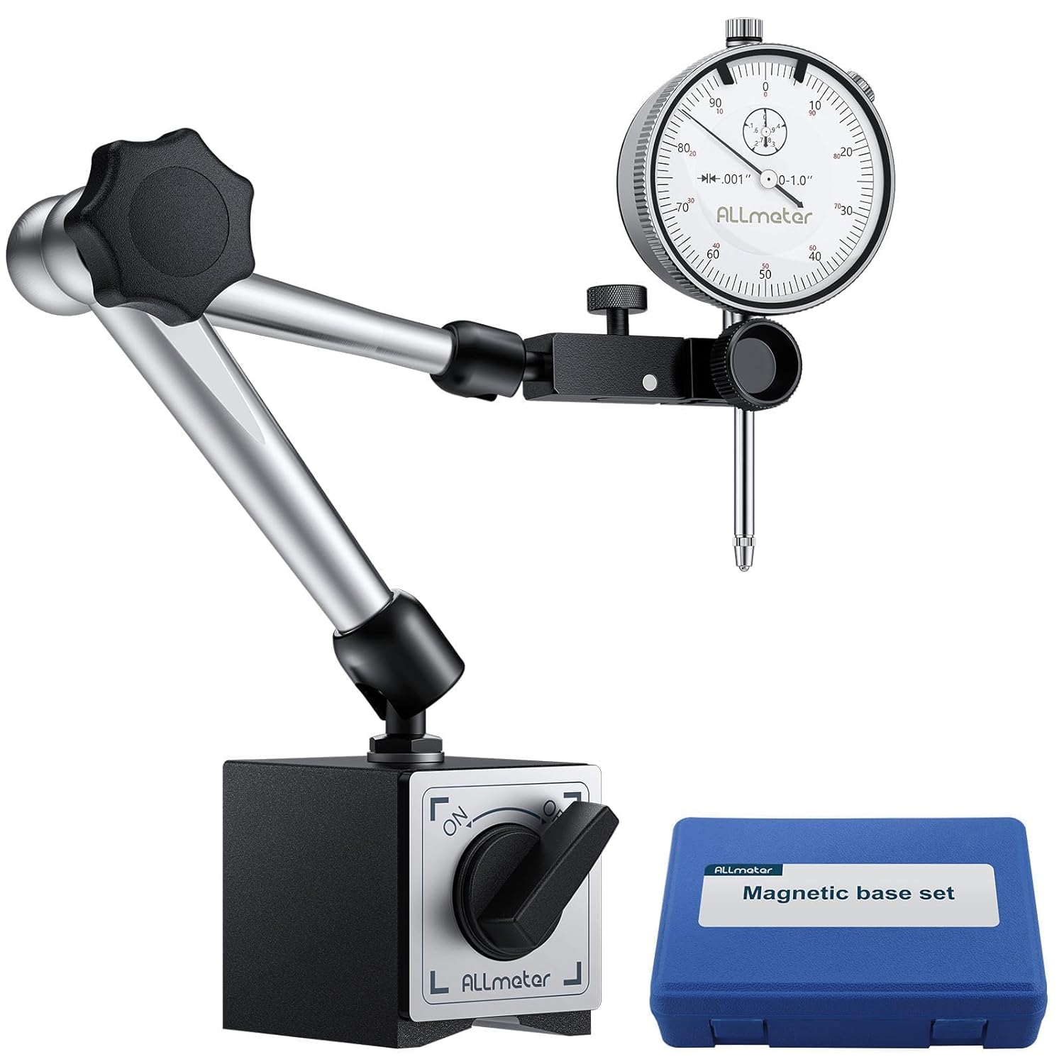 Digital Dial Indicator with Magnetic Base 176lbs 80 kg Magnetic Base ...