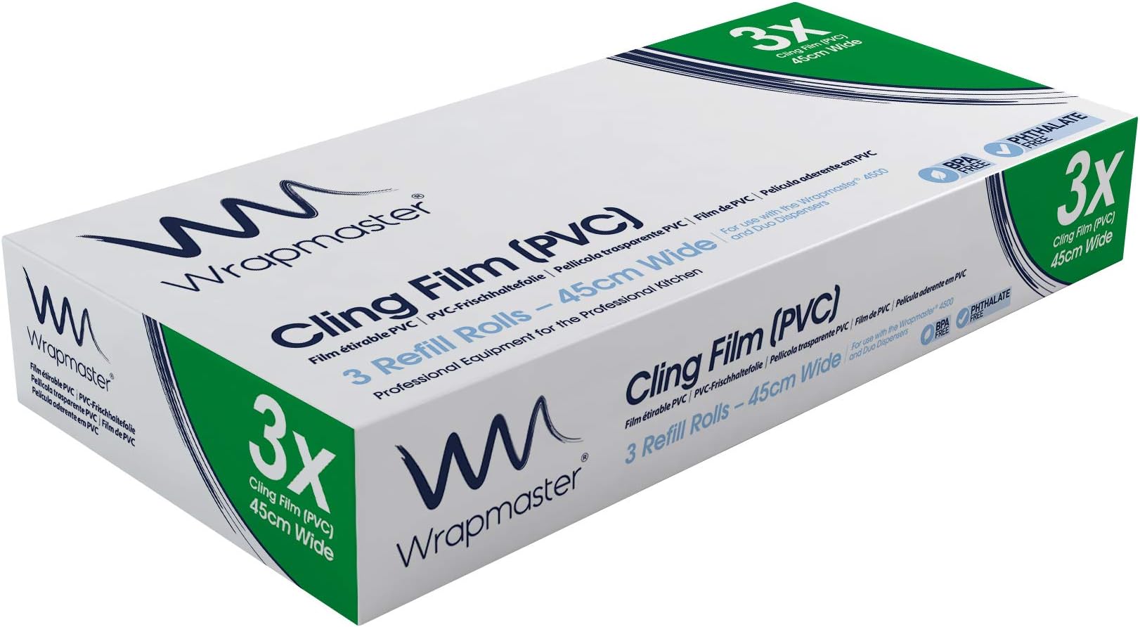 Wrapmaster 4500 cling film refills 45cm x 300m (3) : Amazon.co.uk: Grocery
