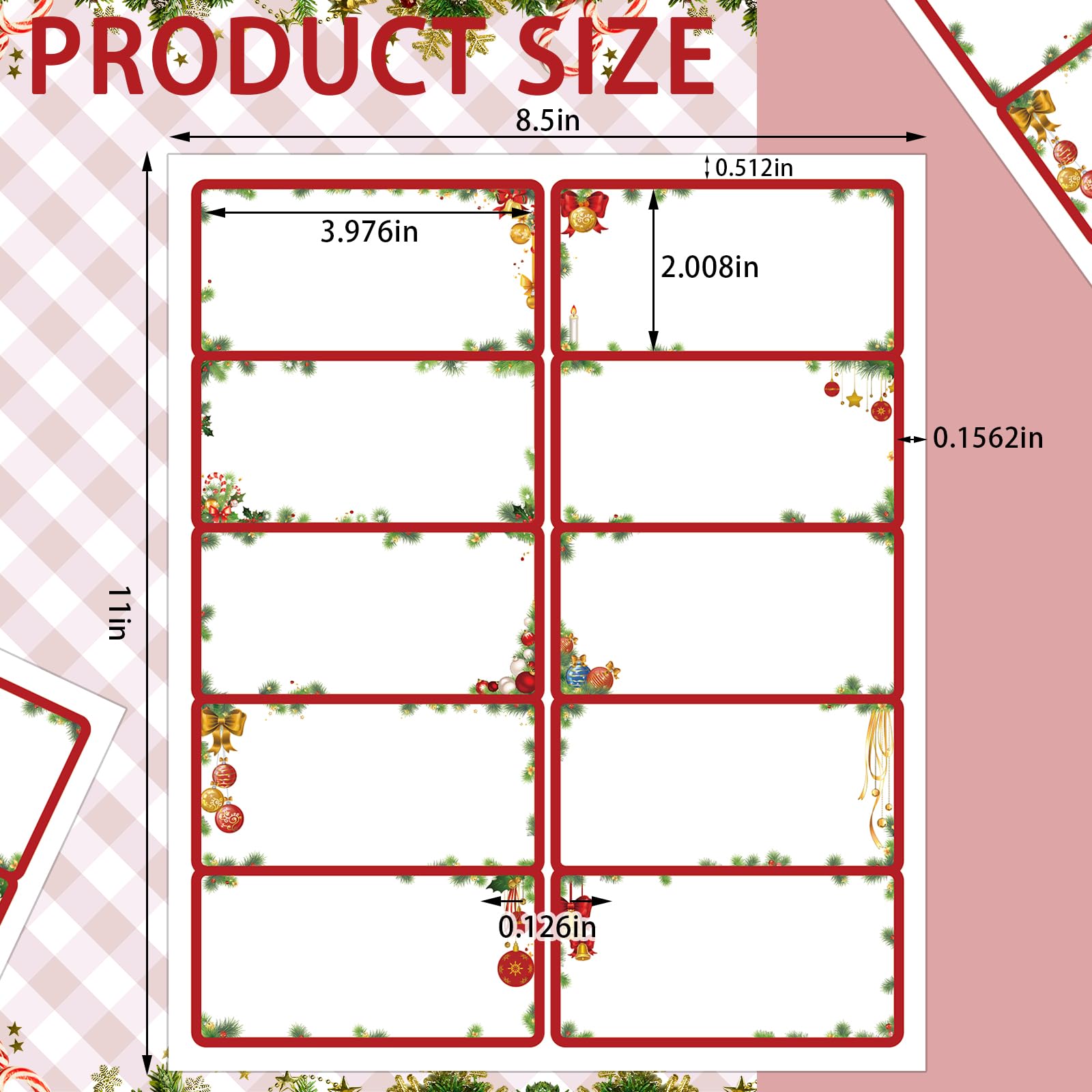 Holiday Label Template Avery 5160 Christmas Labels Ready To Print!