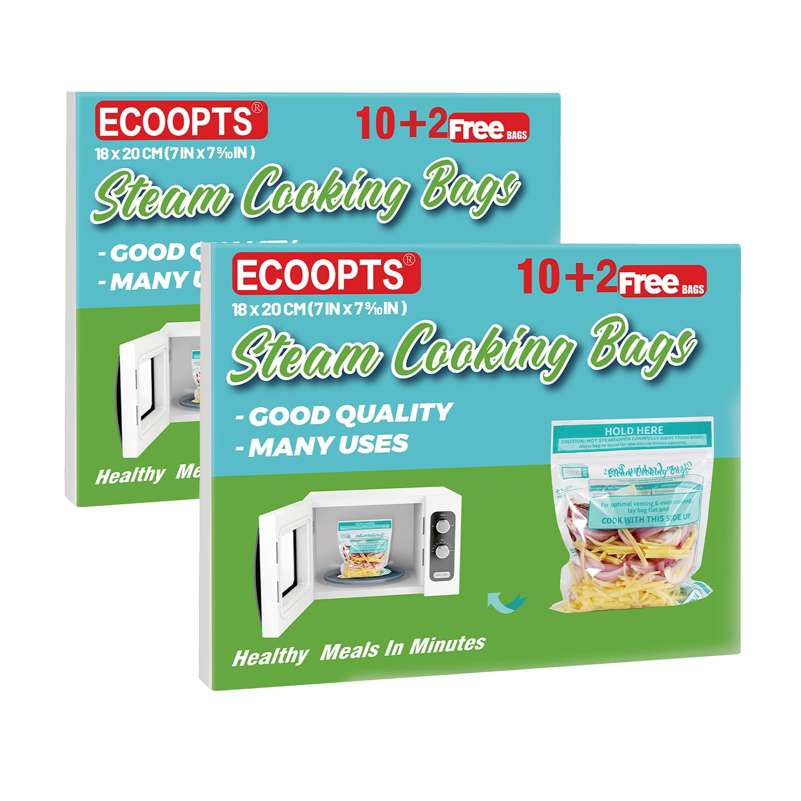 Snapklik.com : 24Steam Cooking Bags Microwave Steamer Bags For ...