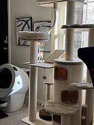 Amazon.com : Tangkula Tall Cat Tree, 67 Inch Multi-Level Modern Large Cat Tower with Top Perch ...