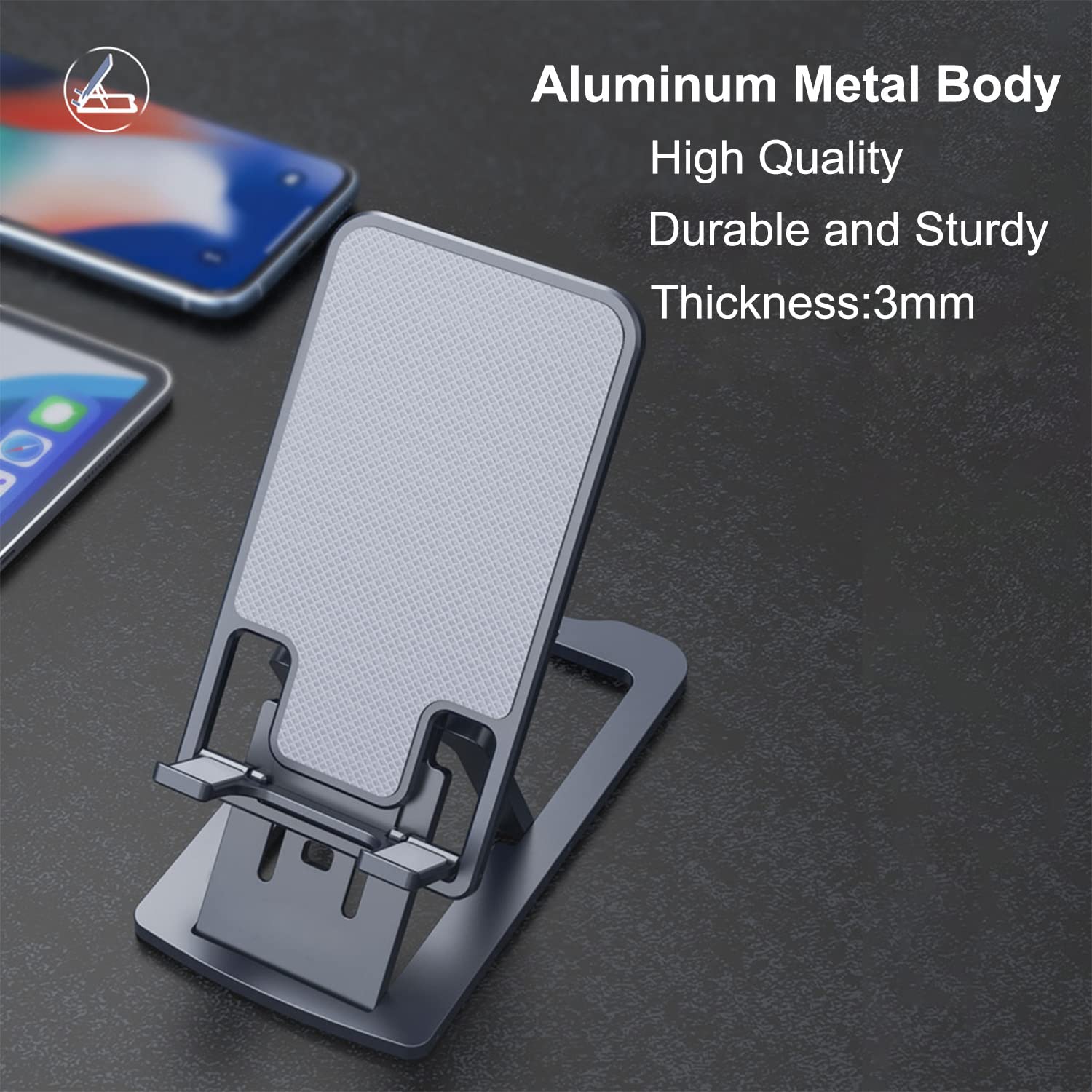 Snapklik.com : DTech Foldable Cell Phone Stand Holder Aluminum ...