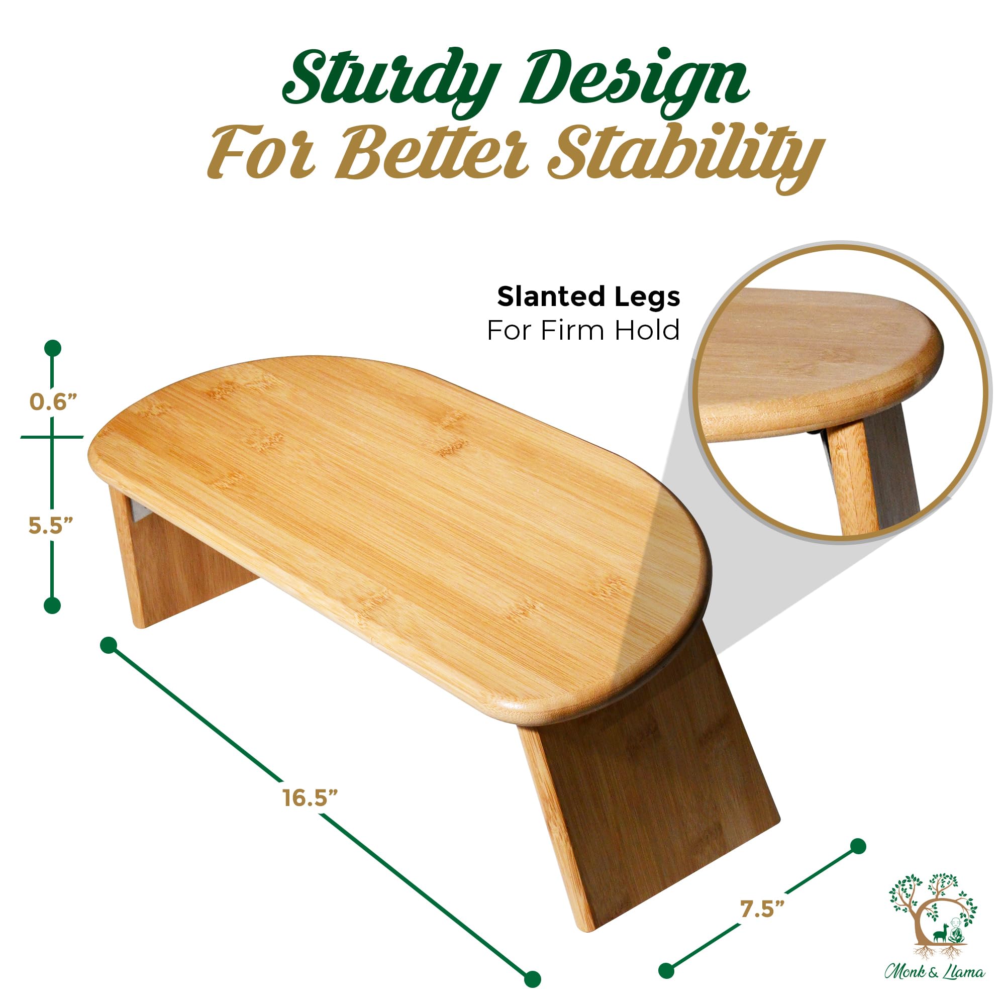 Snapklik.com : MONK & LLAMA Monk & Llama Meditation Bench Black ...