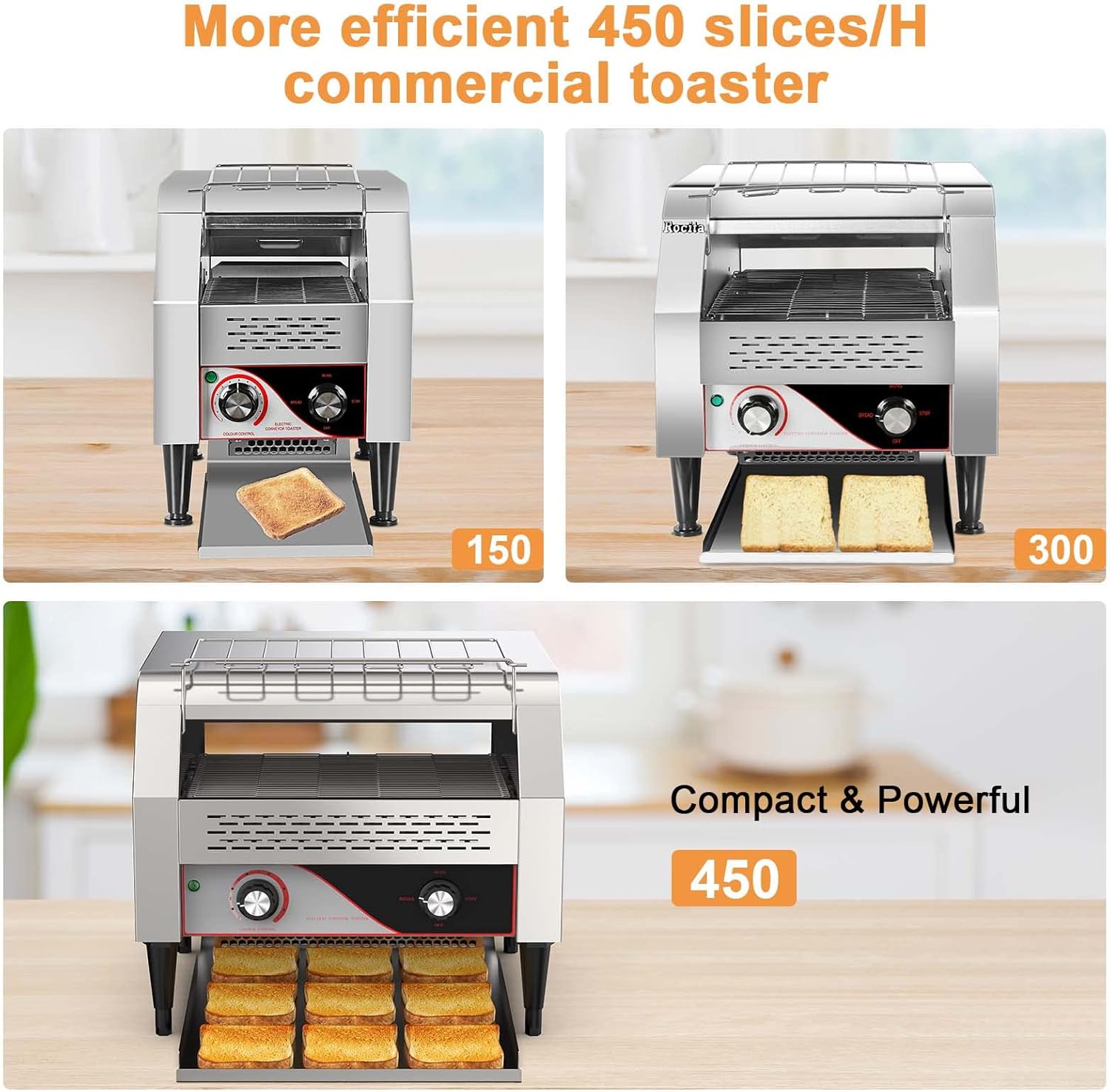conveyor toaster 450 slices/hour, 14.4in opening width conveyor toaster ...