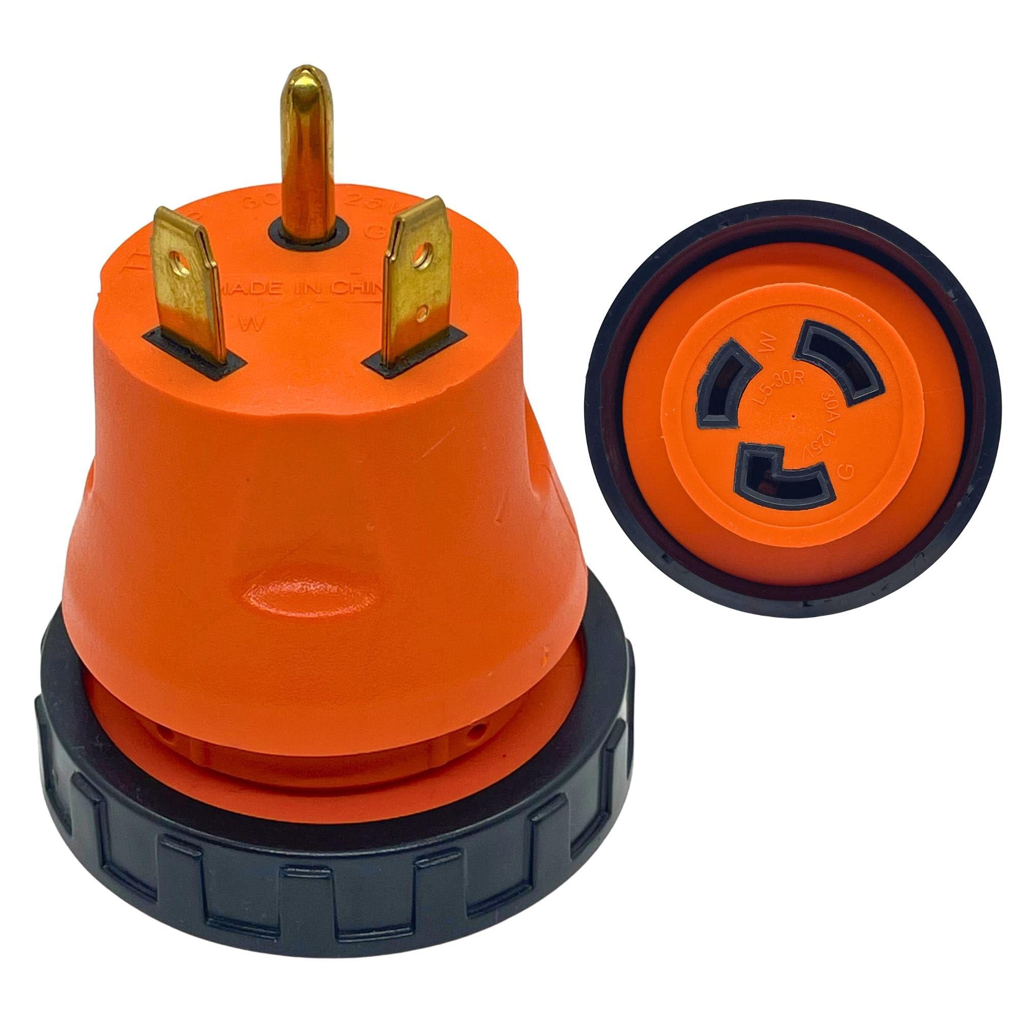 Buy Sintron 3 Prong 30 Amp to 30 Amp Detachable RV Power Cord Adapter ...